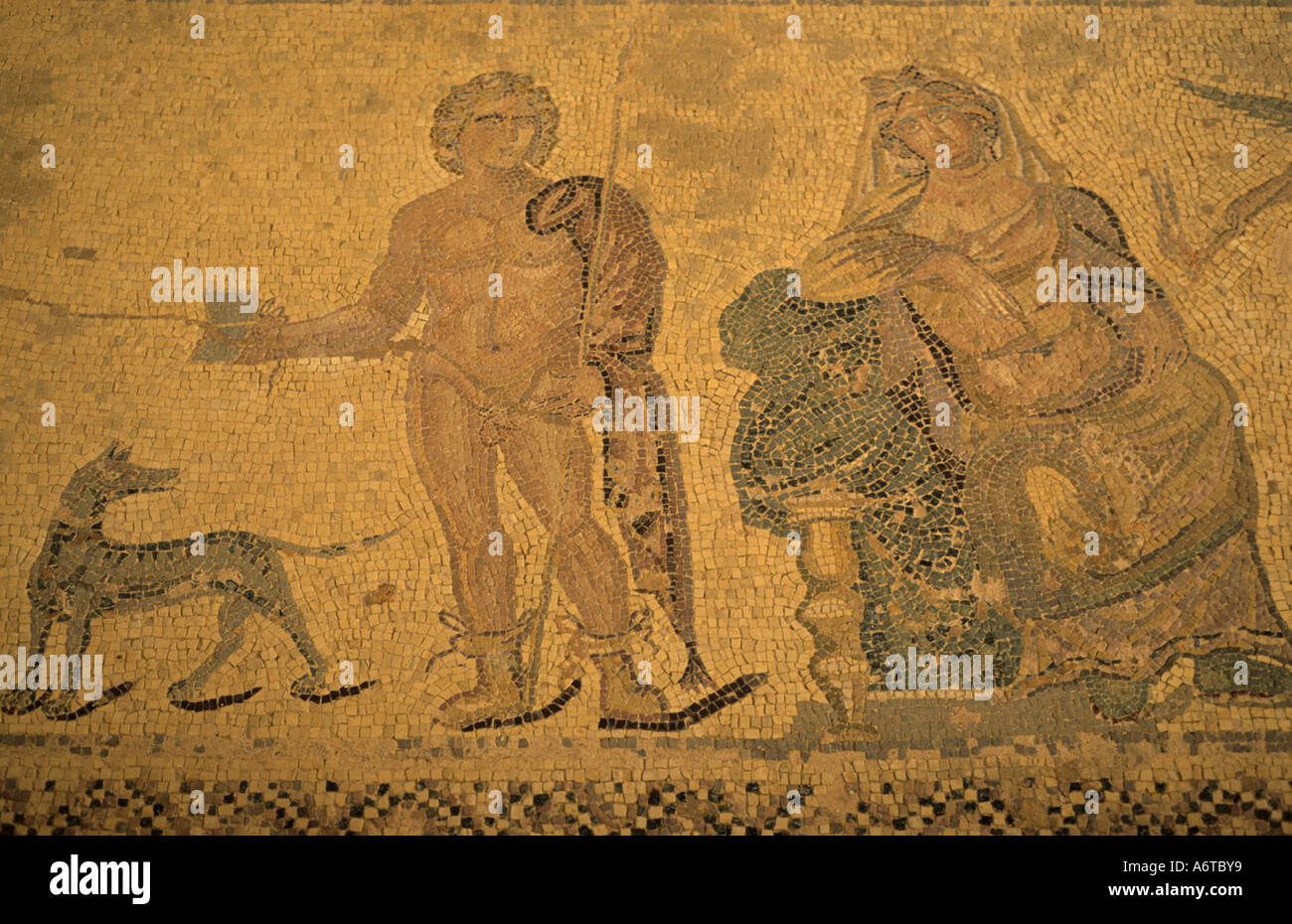 Mosaic of pafos paphos Cyprus Stock Photo - Alamy