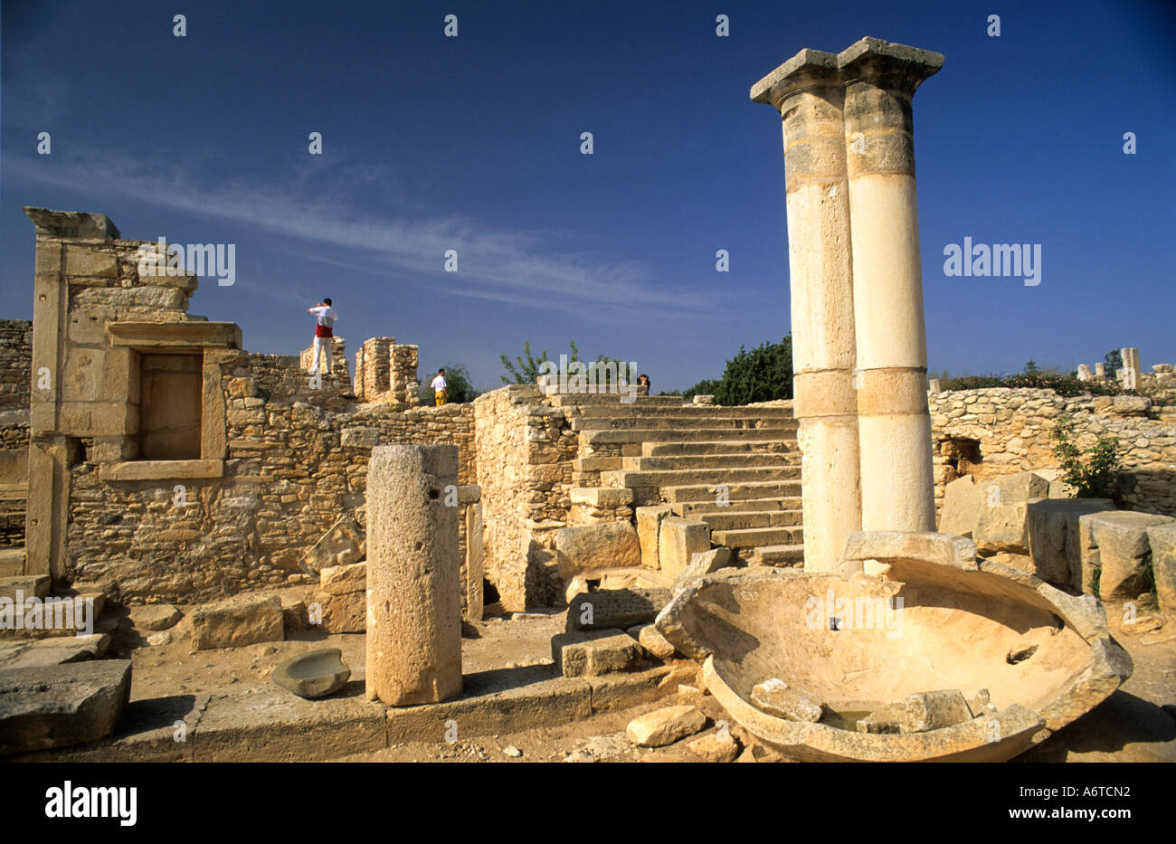 Temple of Apollo Hylates Kaurion Cyprus Stock Photo - Alamy