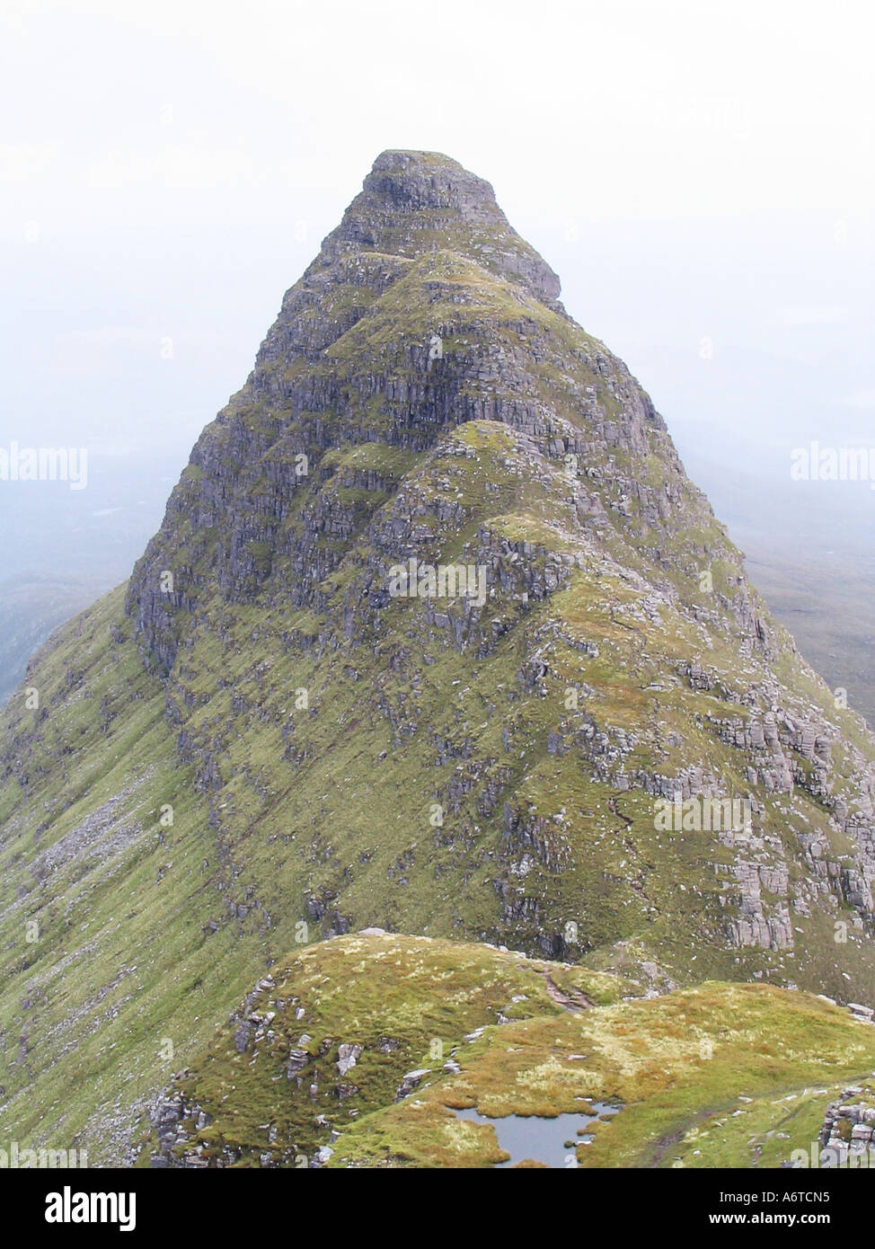 Suilven, a fine mountain at the heart of the Assynt wilderness in the ...