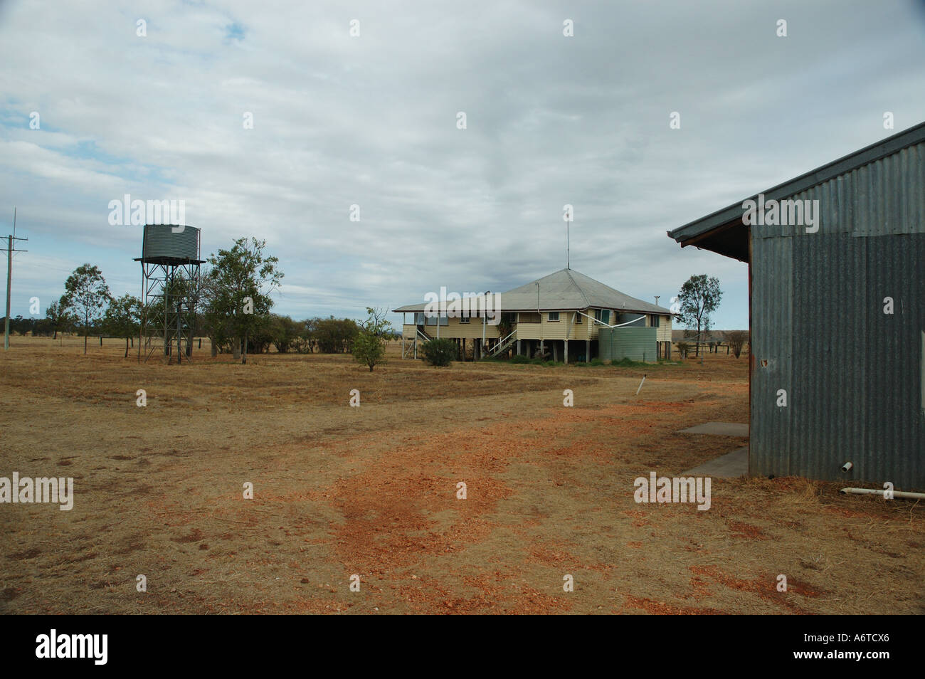 a typical raised Queensland farm house Emerald area Central Queensland ...