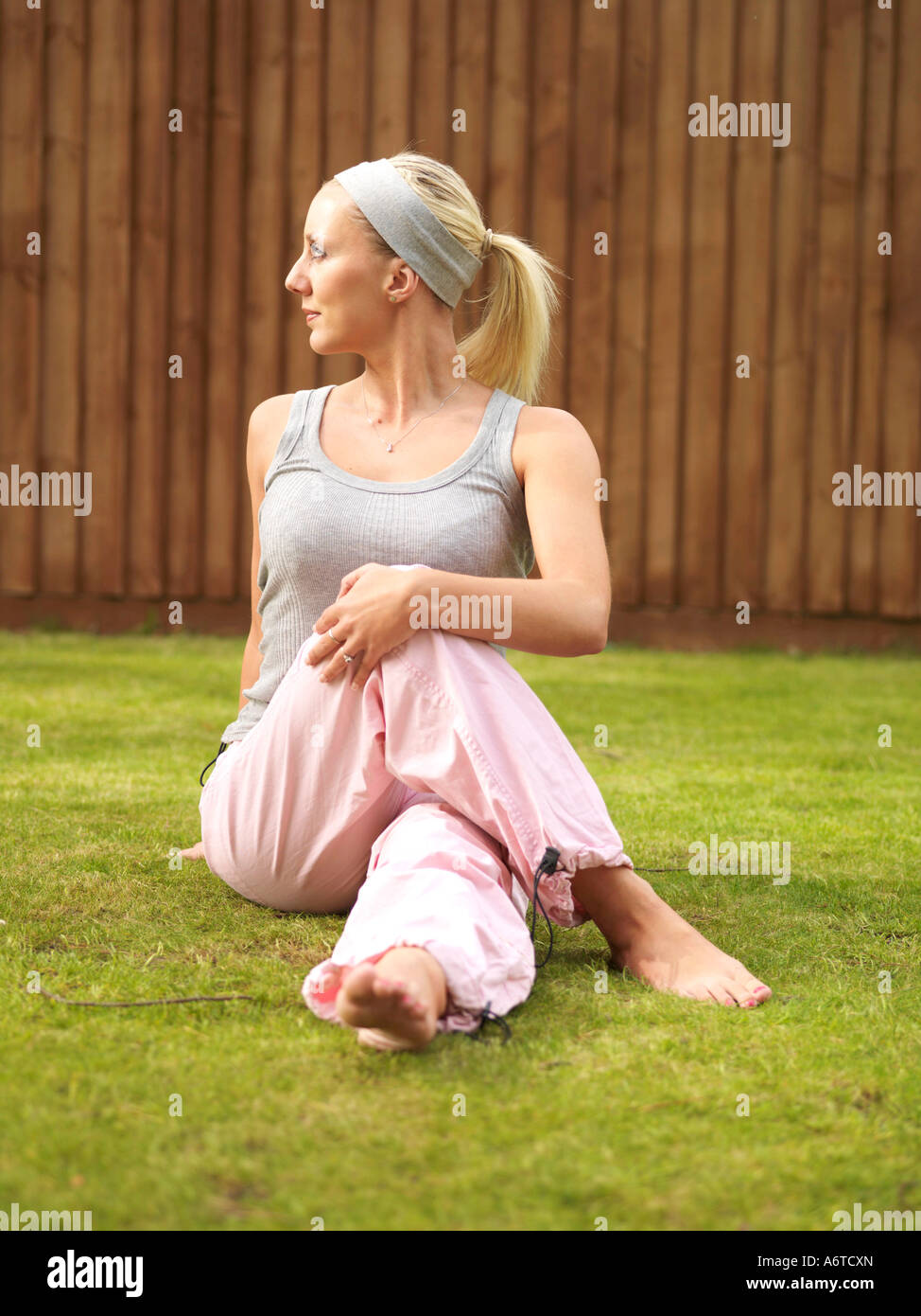 Young Woman Perfoming Pilates Exercises Model Released Stock Photo - Alamy