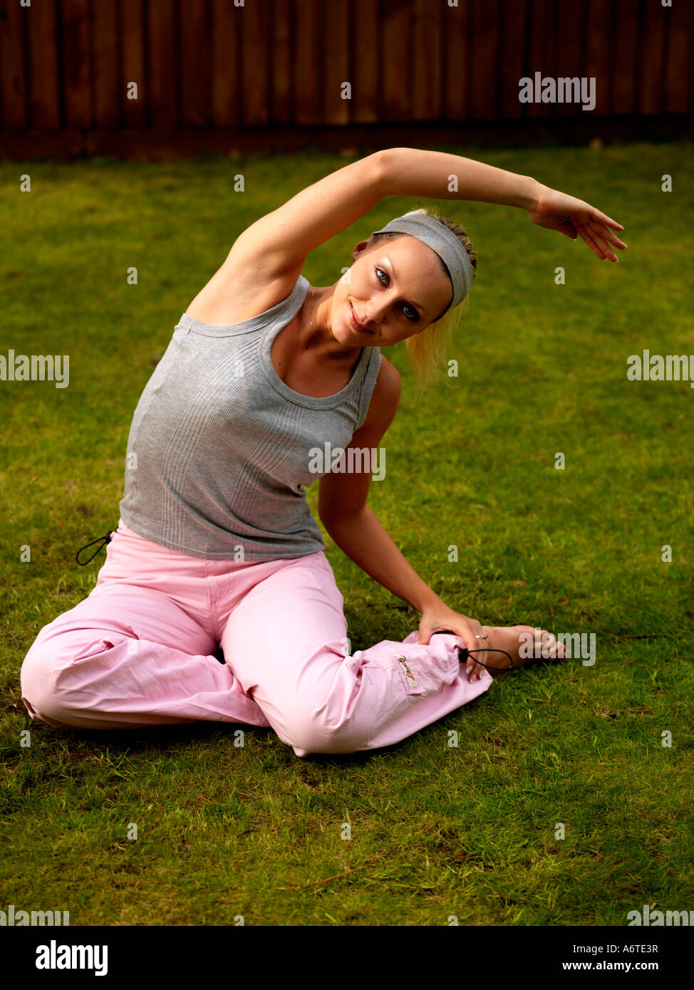 Young Woman Perfoming Pilates Exercises Model Released Stock Photo - Alamy