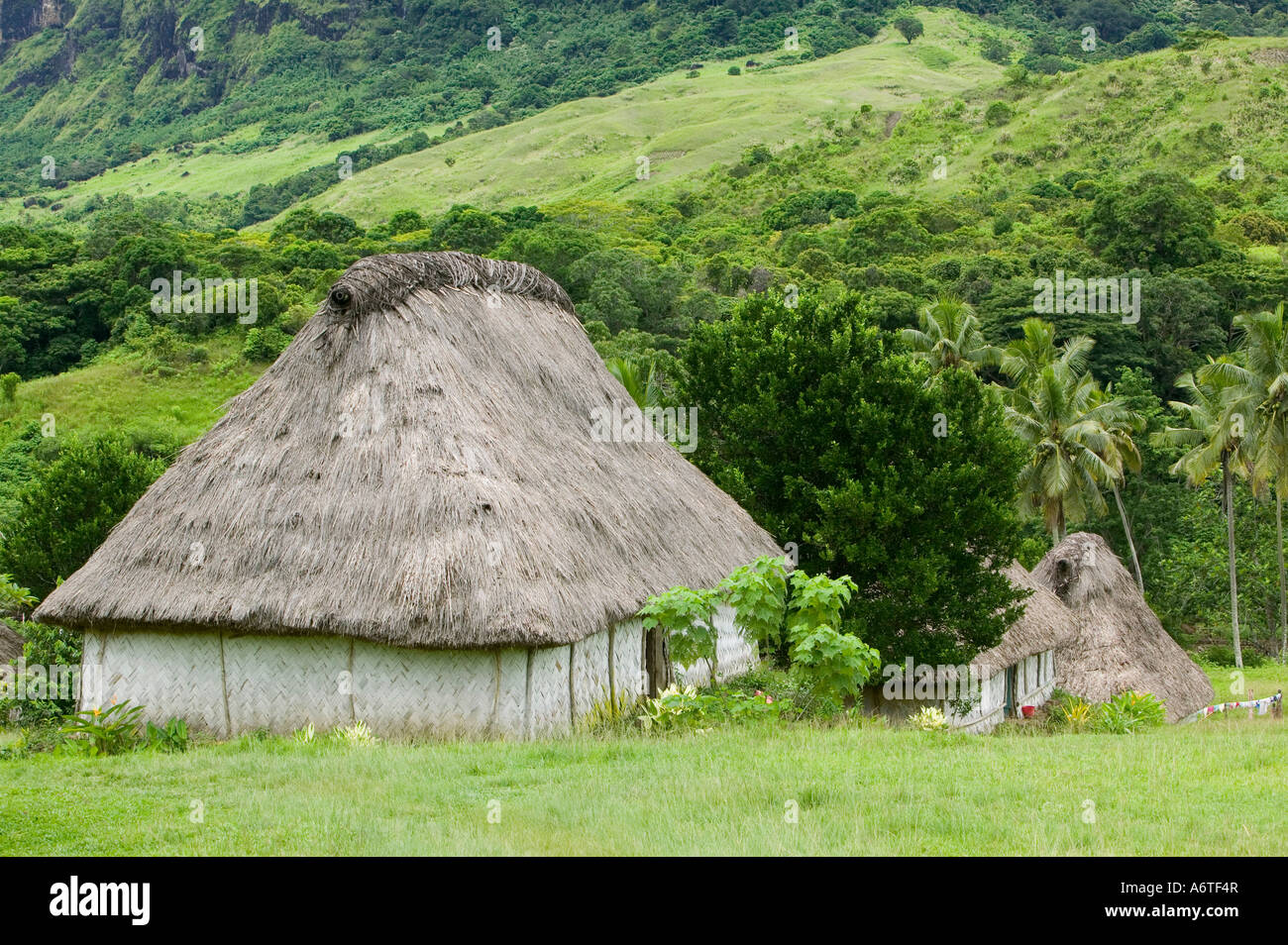 Navala Village, Fiji, the only village left constructed entirely of the ...