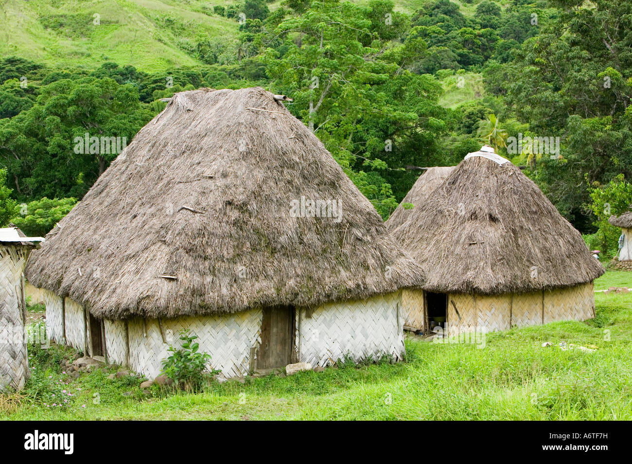 Navala Village in the Fijian Highlands, the only village left on Fiji ...
