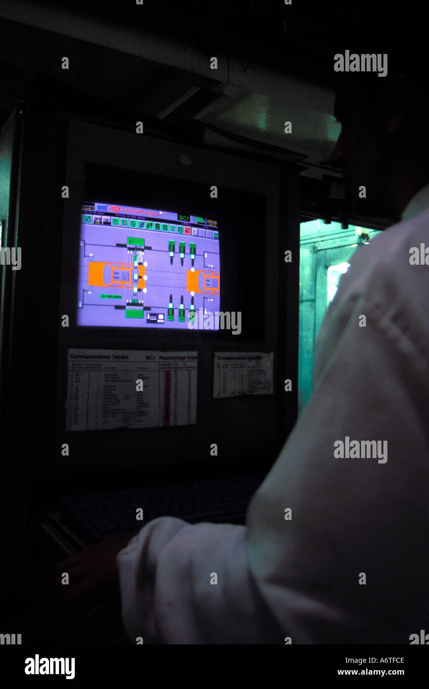 working with computer Stock Photo - Alamy