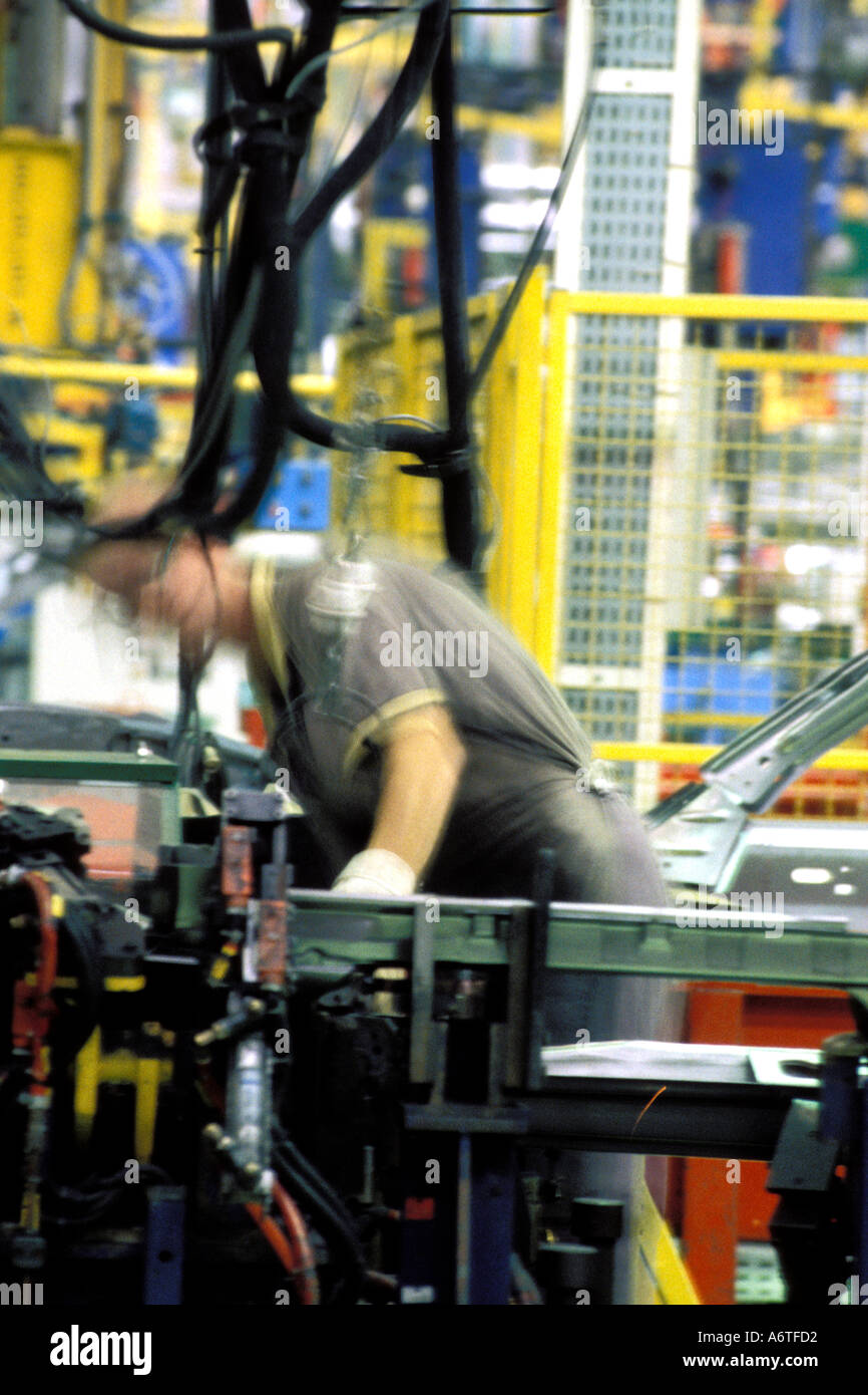 working in the factory Stock Photo - Alamy