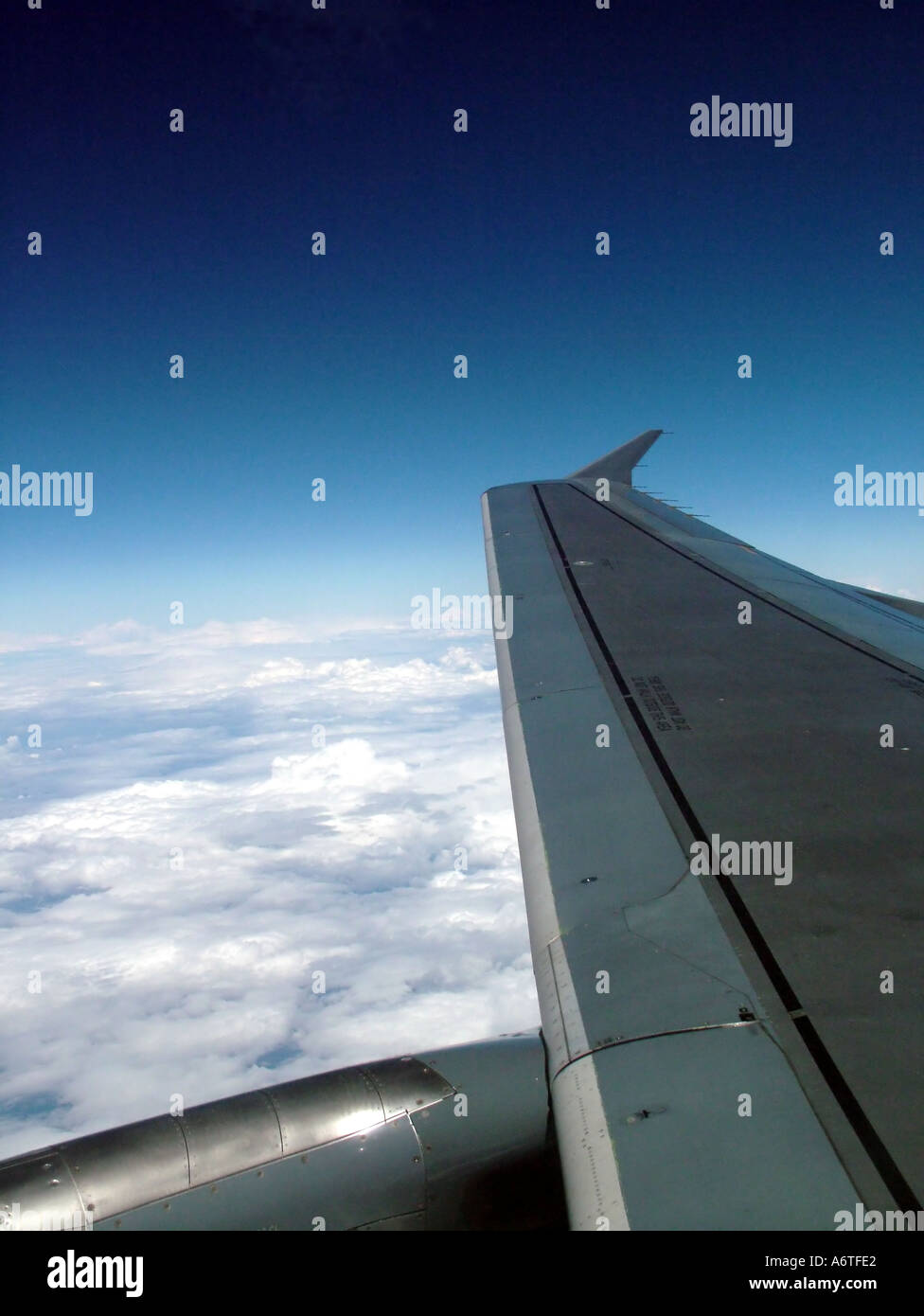 View from window of airliner Stock Photo - Alamy