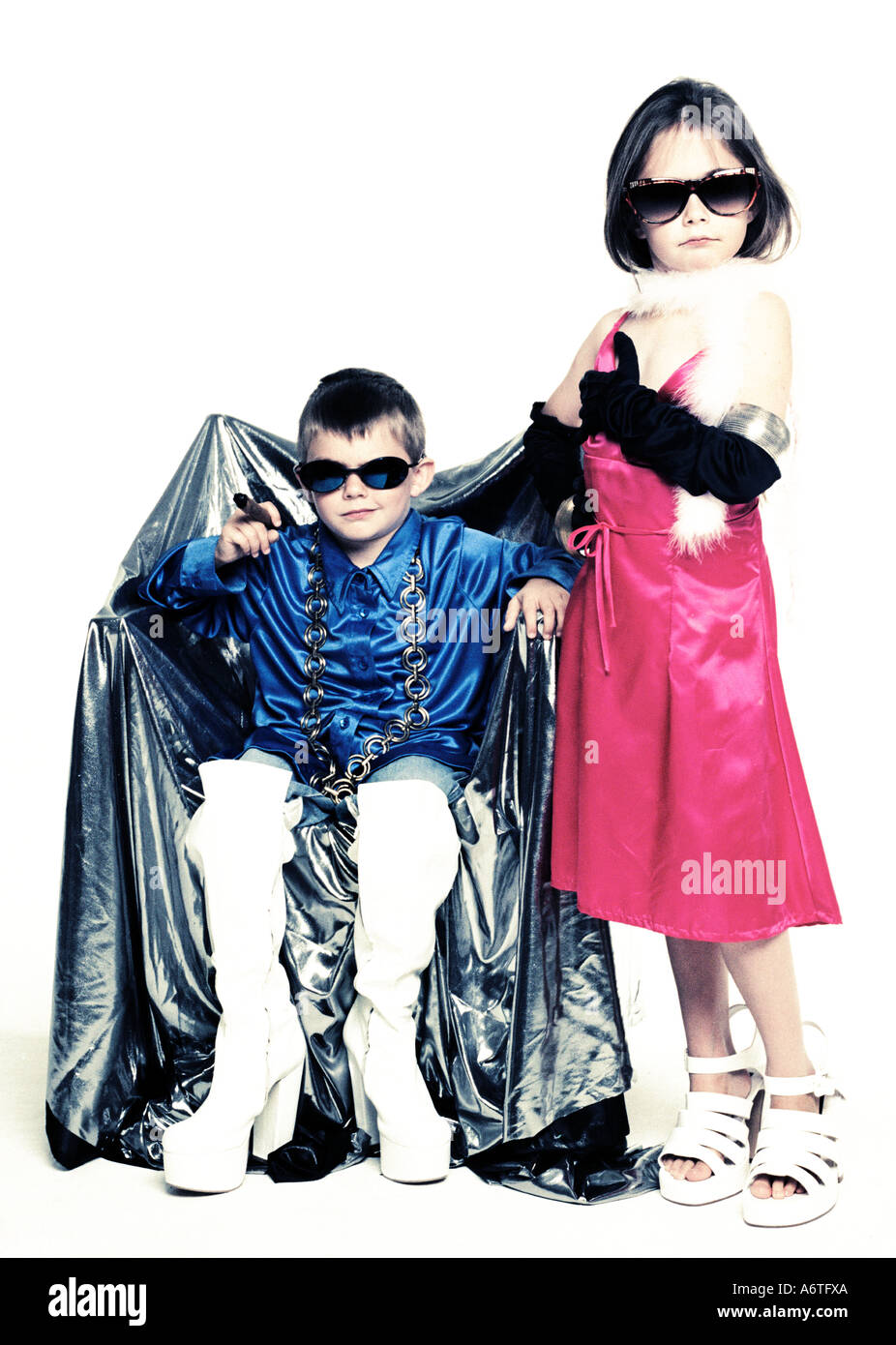 Glamorous kids with bling Stock Photo - Alamy