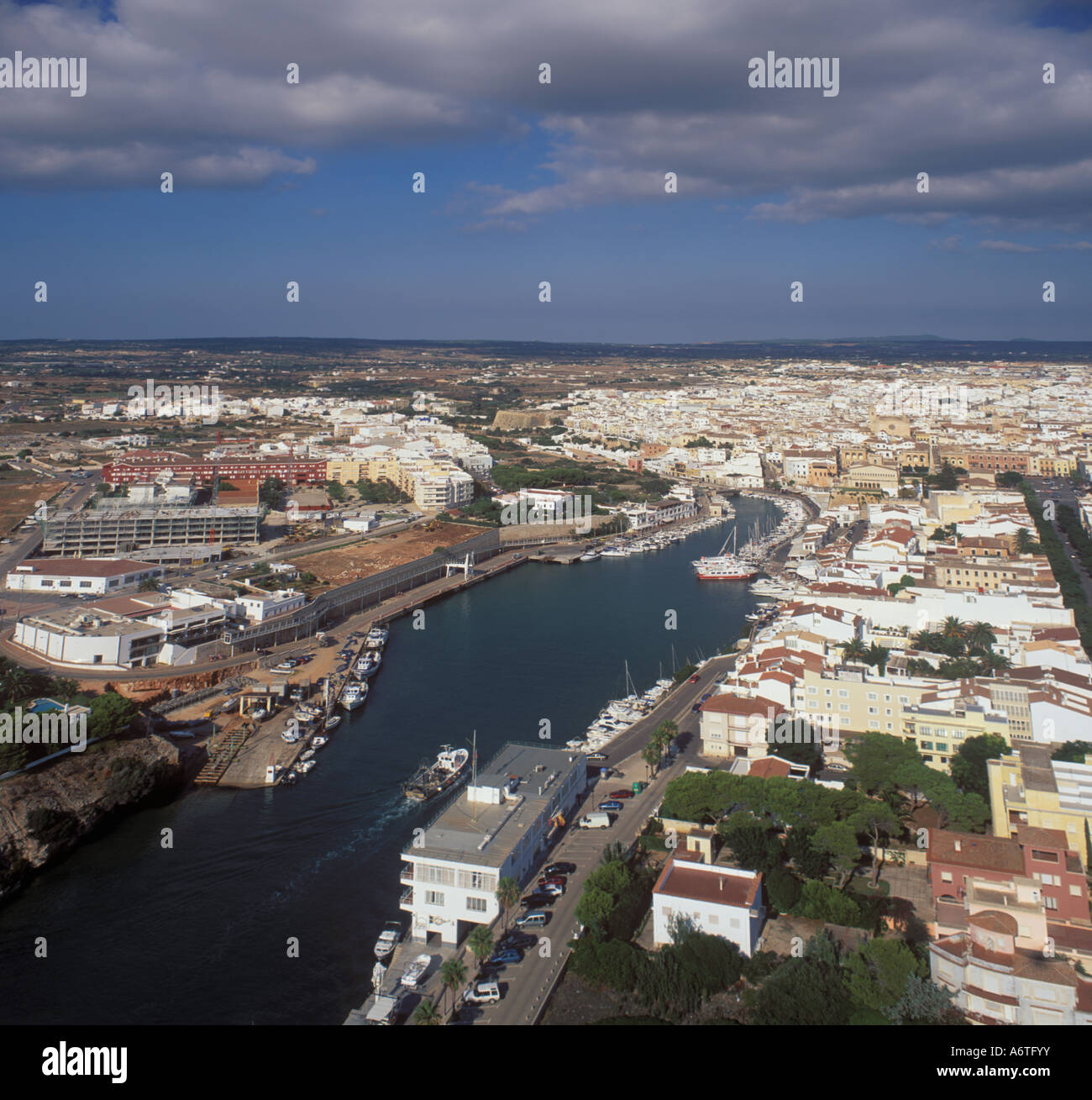 Aerial view of villas menorca hi-res stock photography and images - Alamy