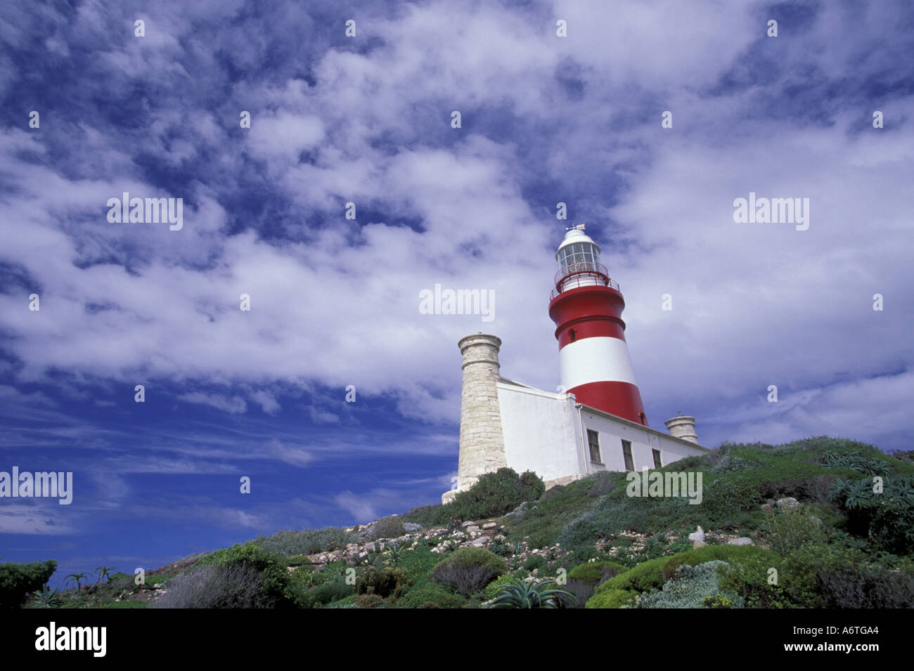 Africa, South Africa, Western Cape, Cape Agulhas, Agulhas Lighthouse (c ...