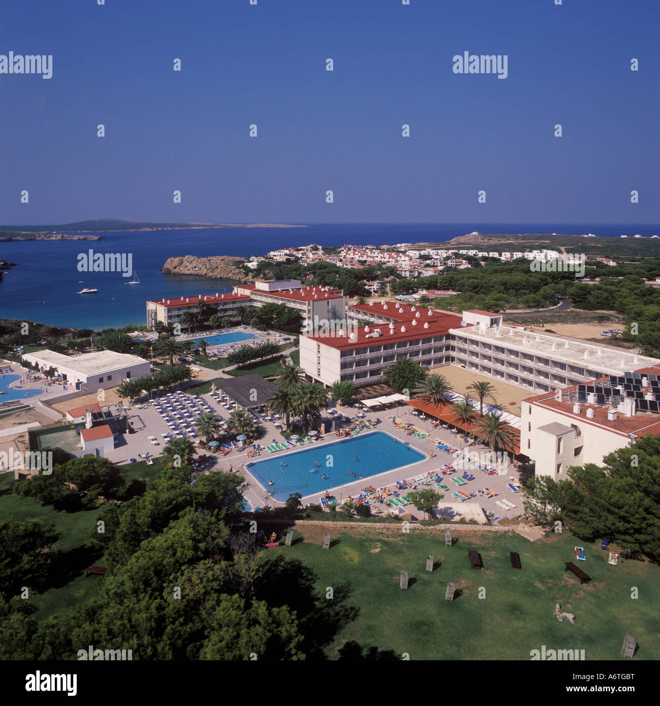 Aerial view of villas menorca hi-res stock photography and images - Alamy
