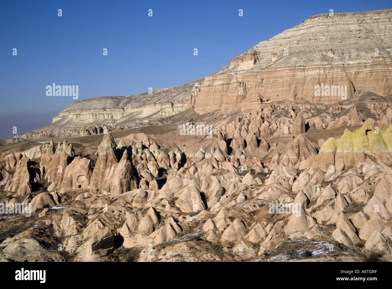 Rocks formation in the Rose /Red Valley, Cappadocia, Turkey Stock Photo ...