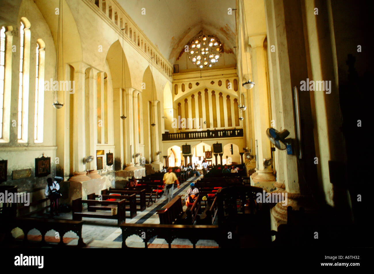 Anglican Church Inside, Zanzibar Stock Photo - Alamy