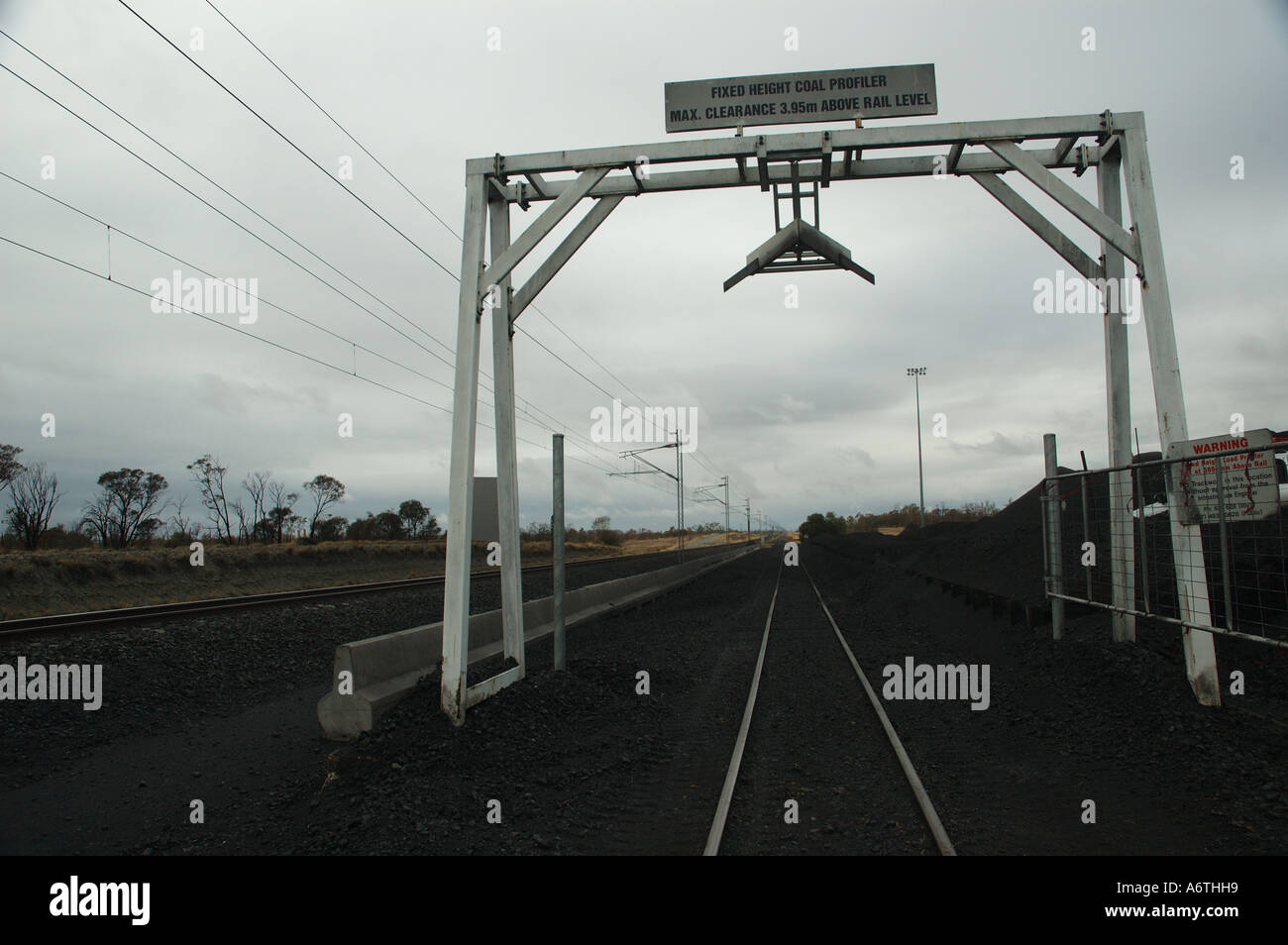 rail link Central Queensland coal mine Stock Photo - Alamy