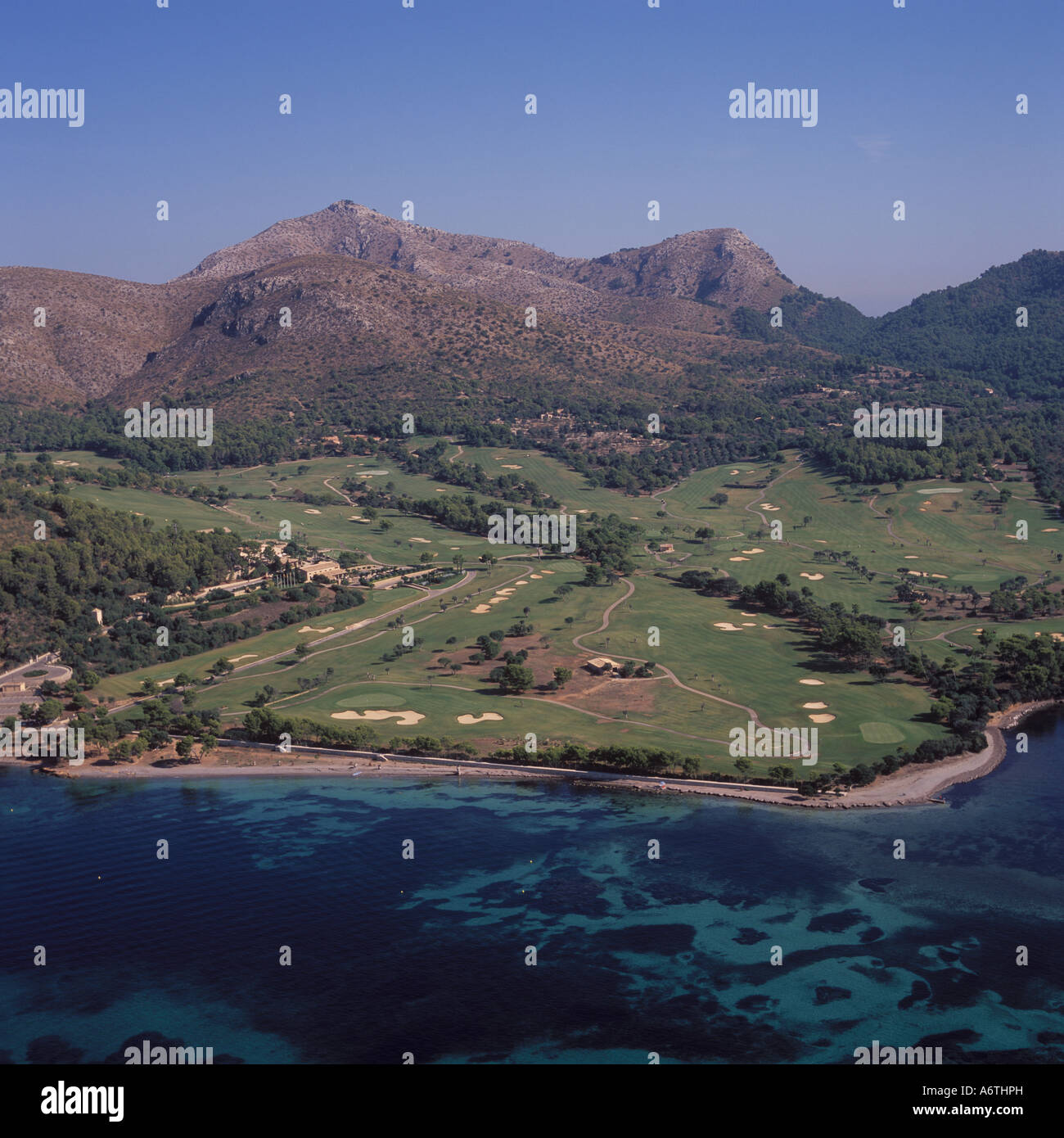Aerial image of Alcanada Golf Club looking Northwards, near Puerto ...