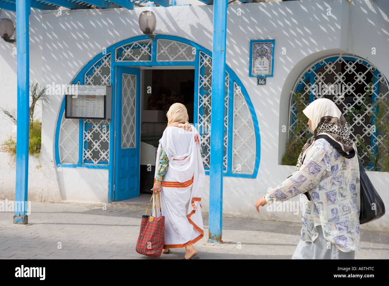 Women in Traditional Clothes Shopping in Houmt Souk Djerba Tunisia ...