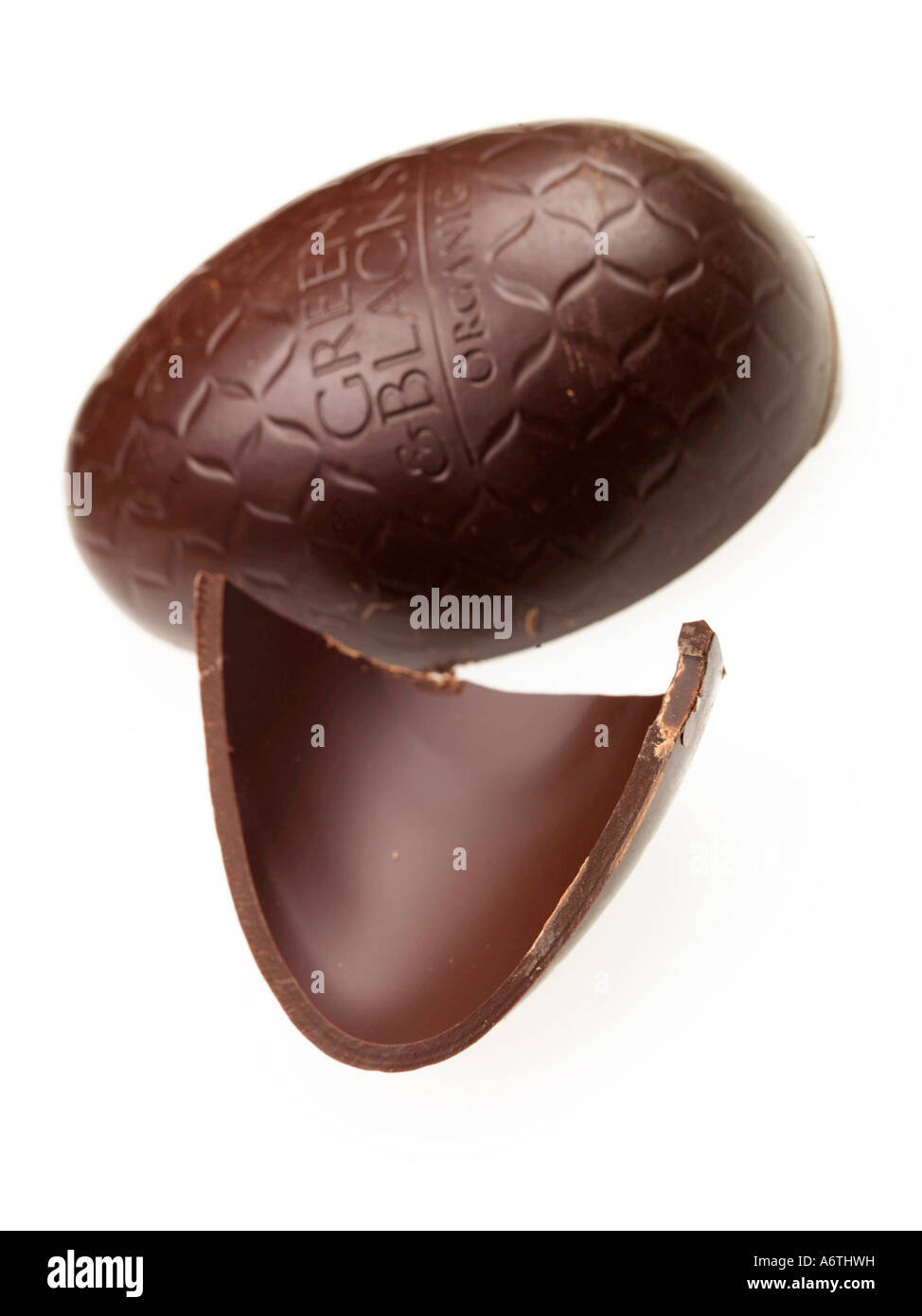 Dark Chocolate Egg Stock Photo - Alamy