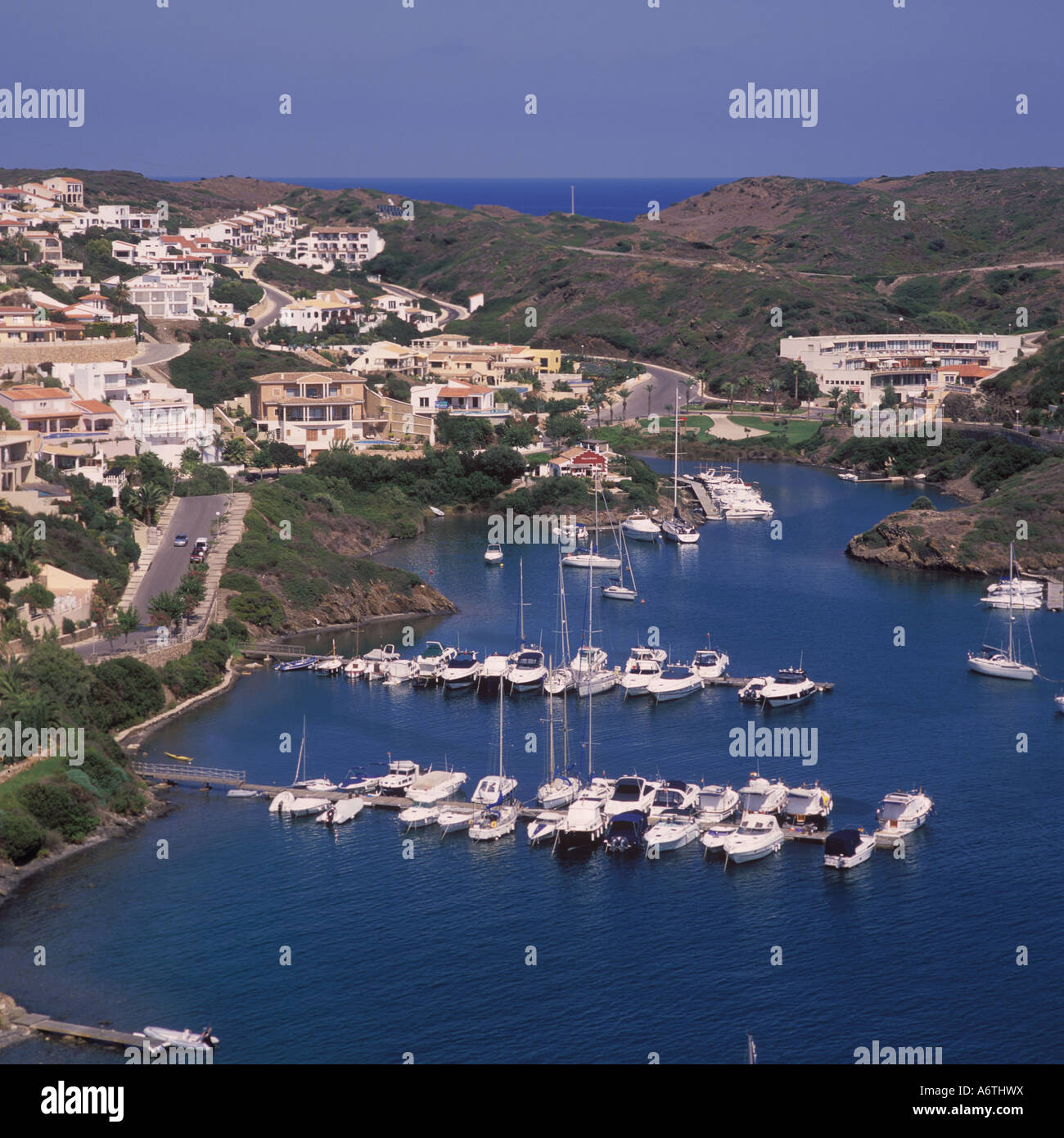 Aerial view of villas menorca hi-res stock photography and images - Alamy