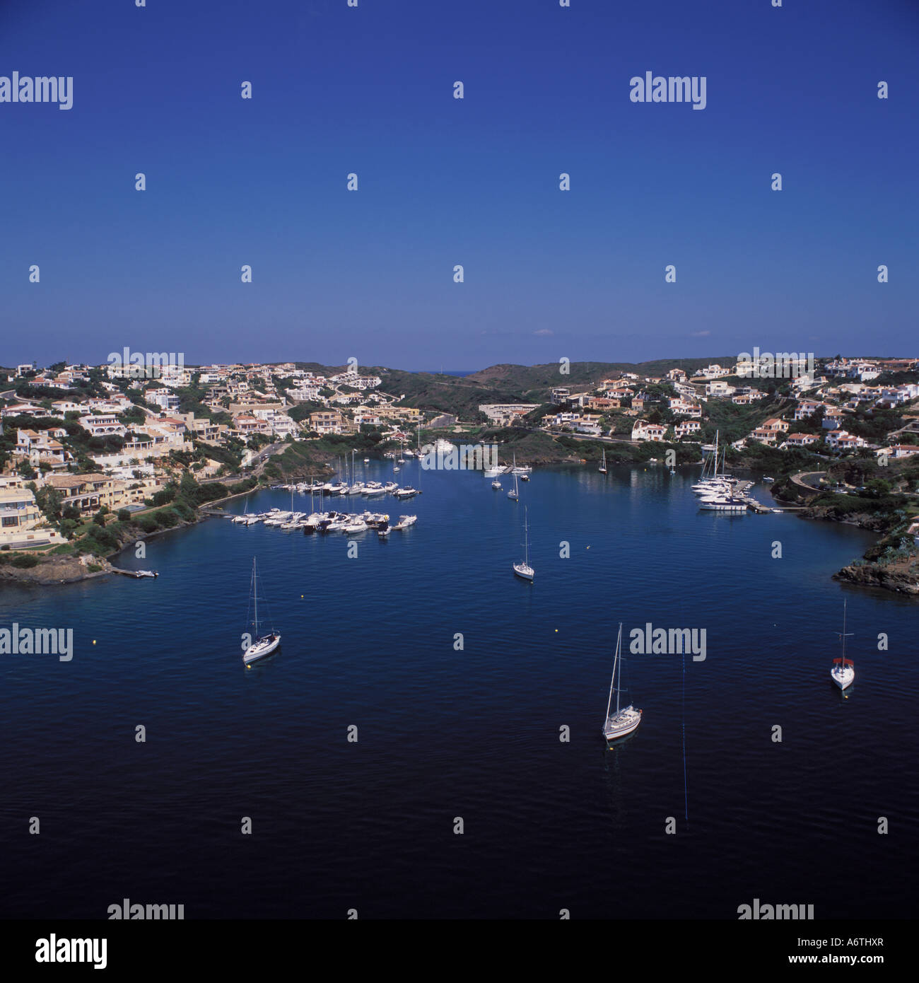 Aerial view of villas menorca hi-res stock photography and images - Alamy