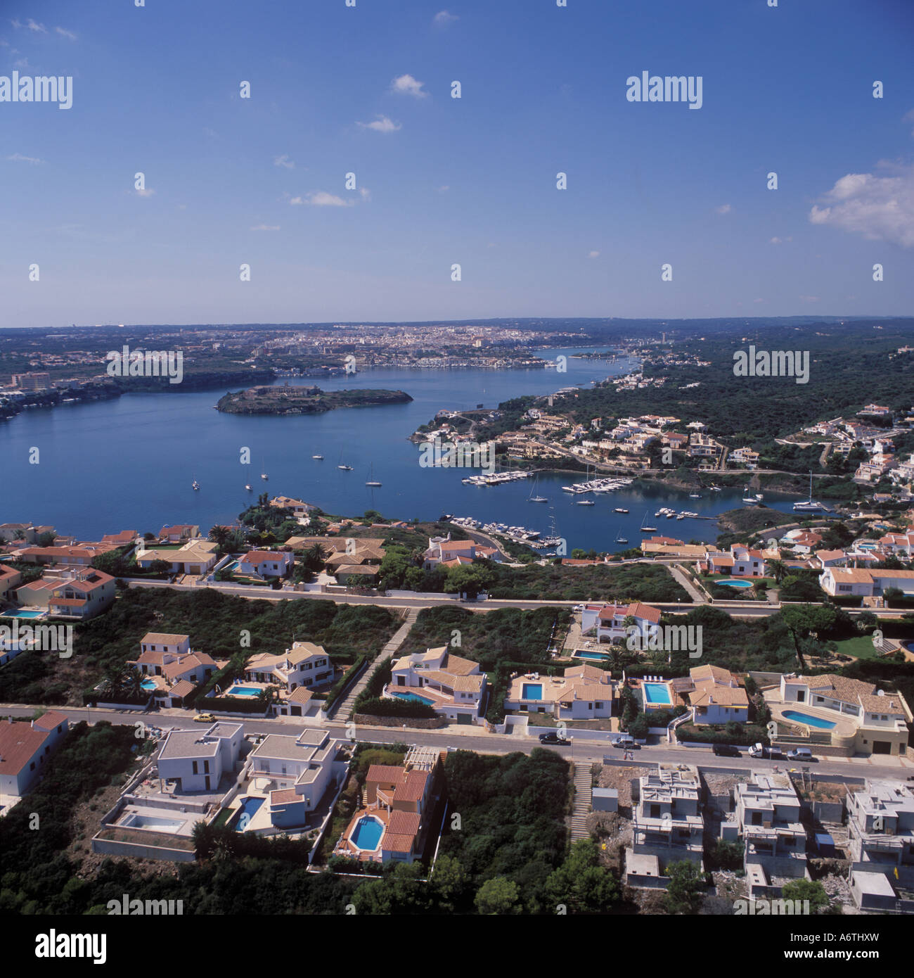 Mahon menorca aerial hi-res stock photography and images - Alamy