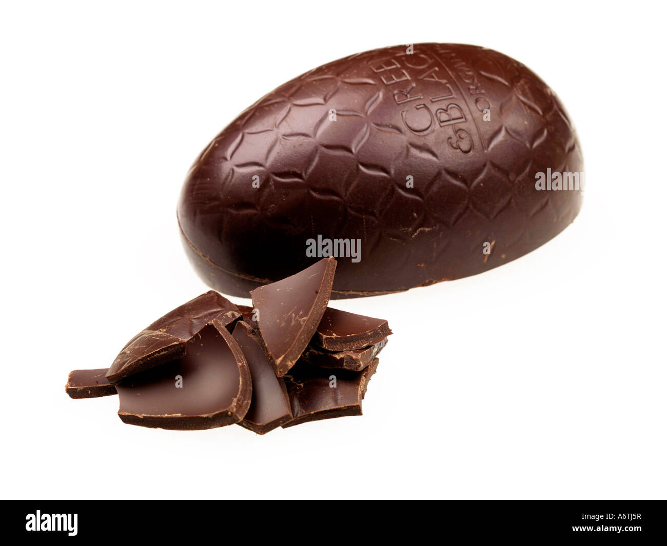 Dark Chocolate Egg Stock Photo - Alamy
