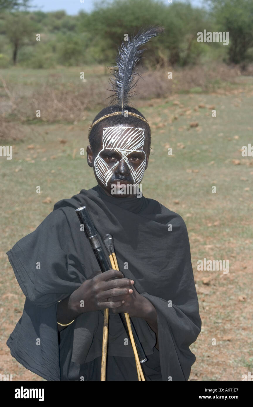 Maasai Boy, East Africa, Tanzania, Ngorongoro Conservation Area Stock ...