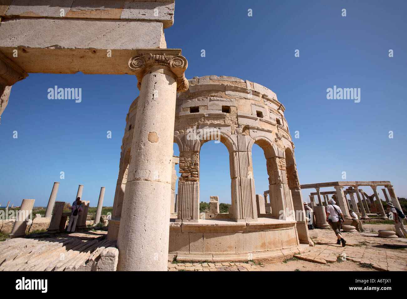 The Marketplace at Leptis Magna in Libya where Leptis farmers and ...