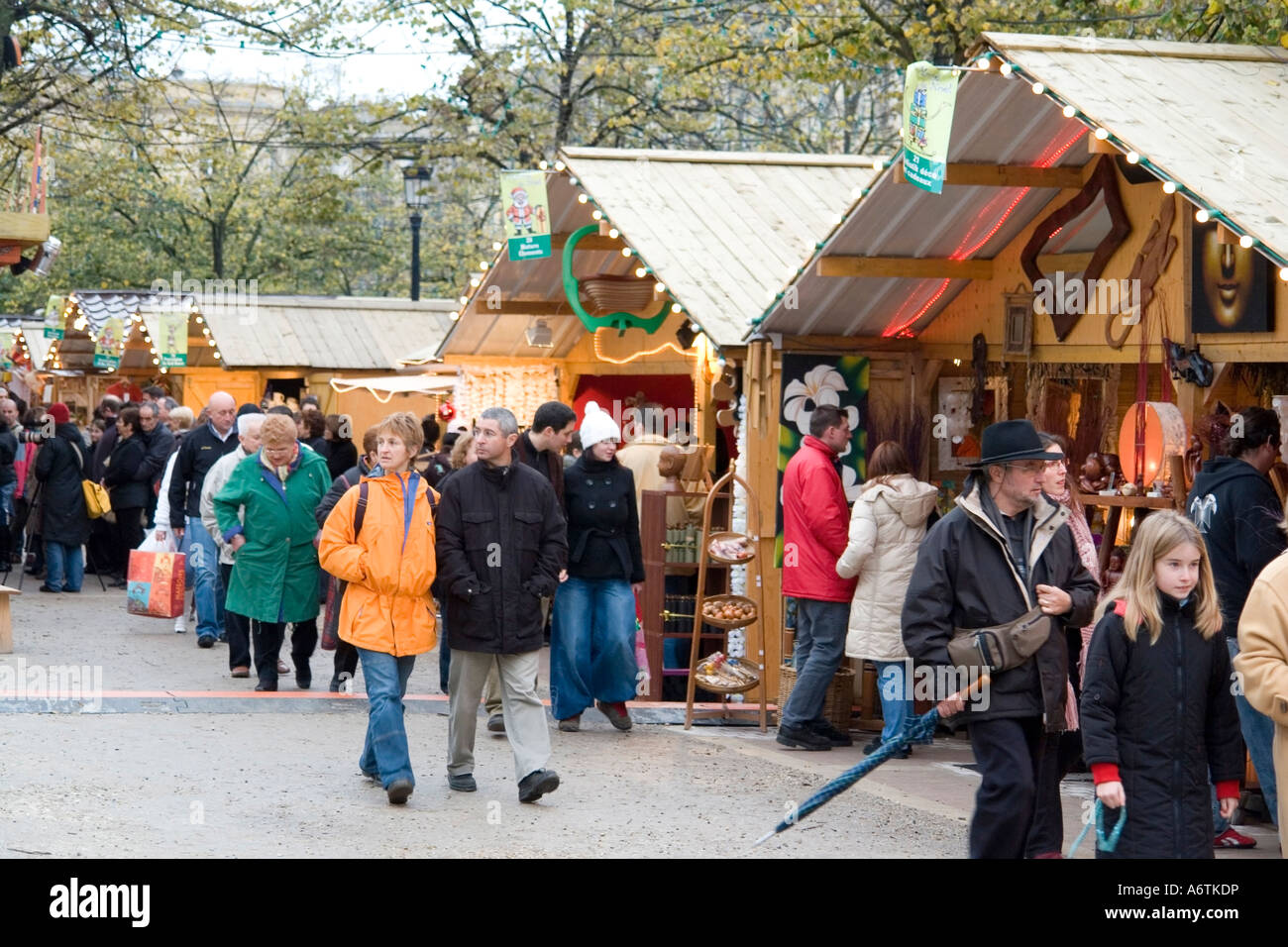 Christmas Market Bordeaux Gironde France Europe Stock Photo - Alamy