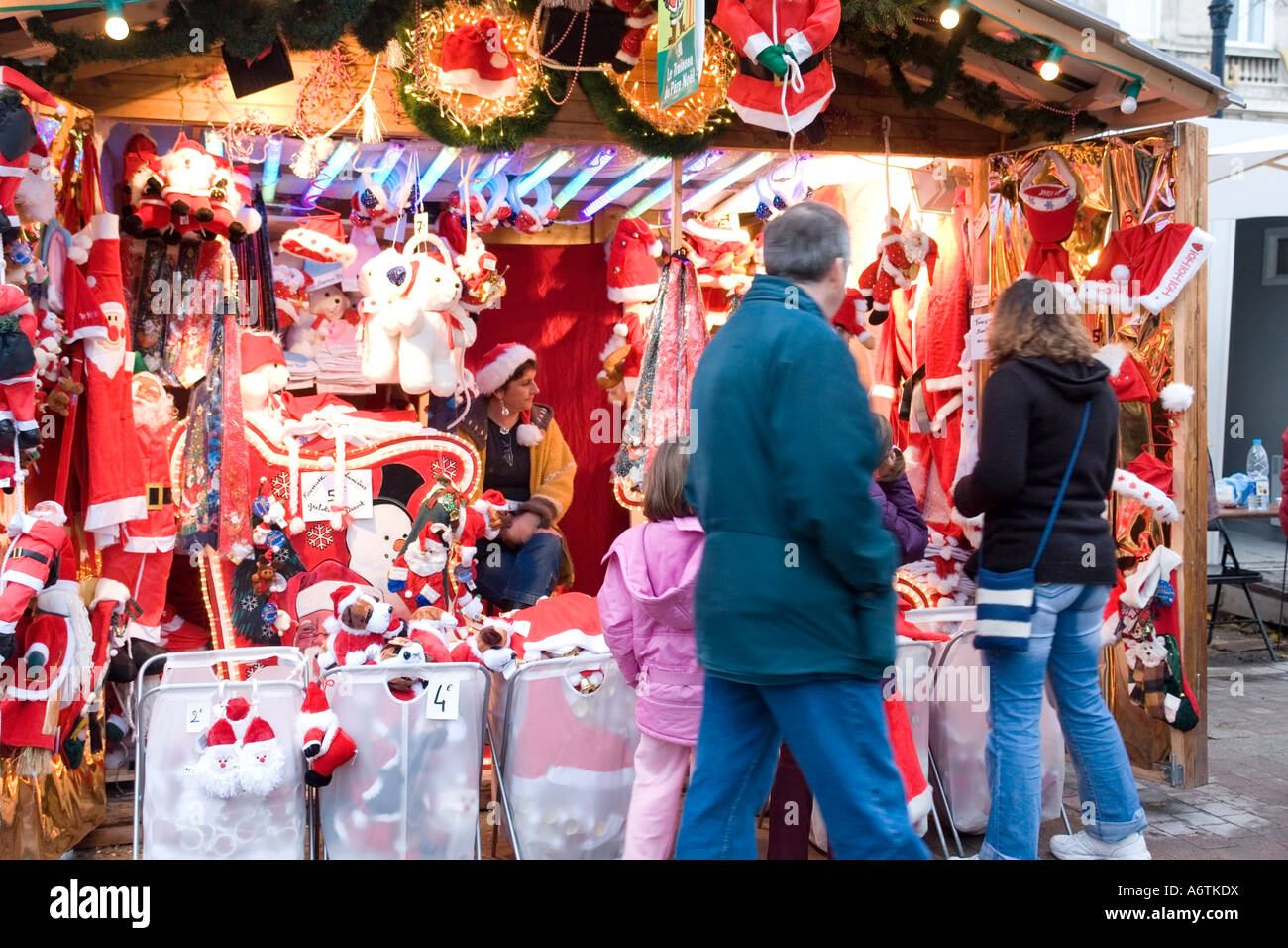 Christmas Market Bordeaux Gironde France Europe Stock Photo - Alamy