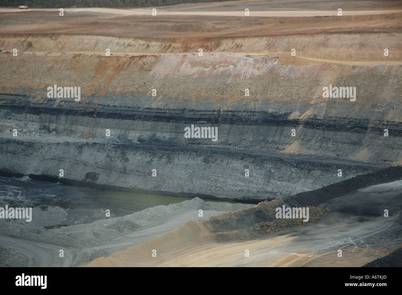 open cut coal mine Queensland Australia Stock Photo - Alamy