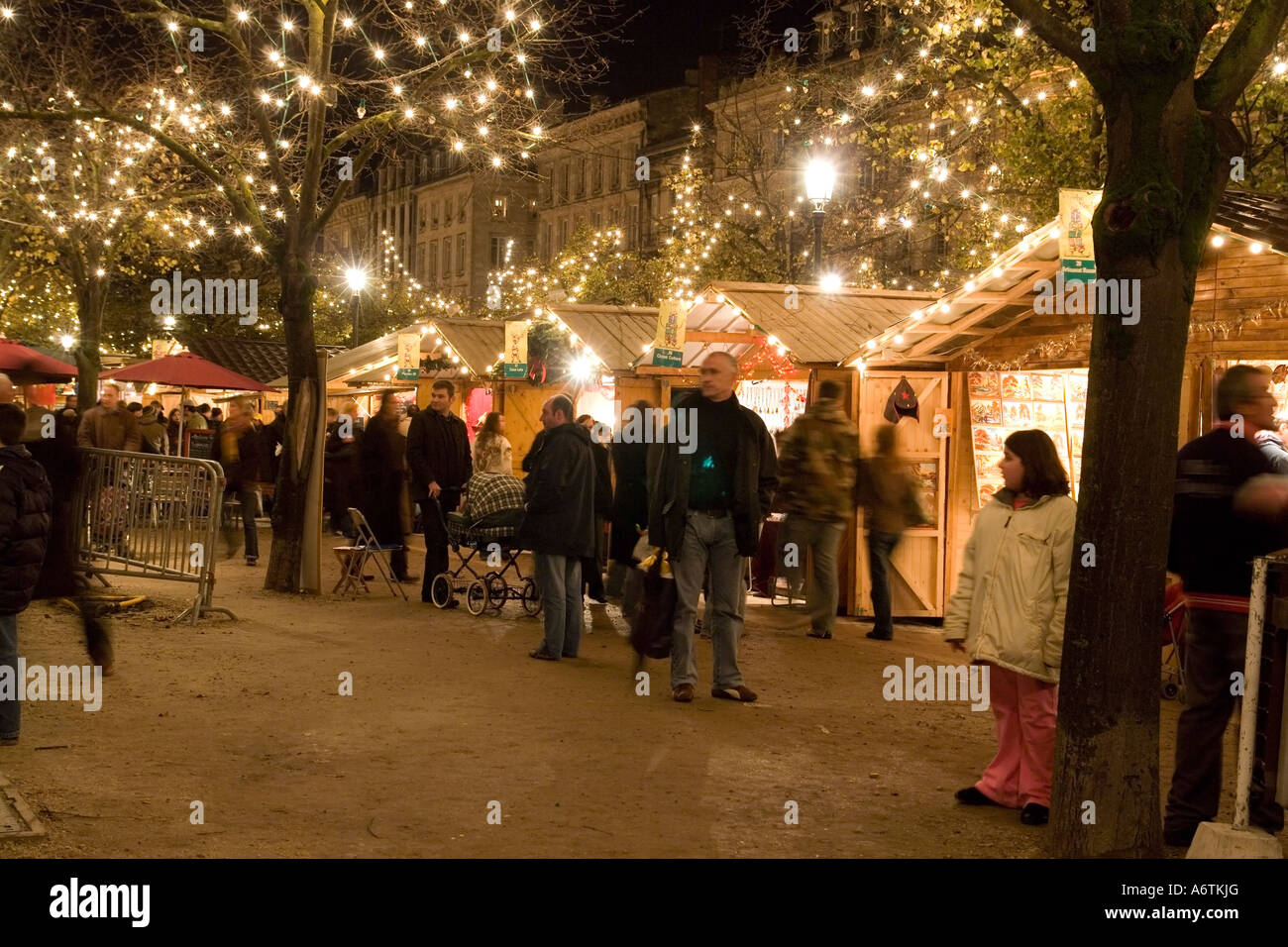 Christmas Market Bordeaux Gironde France Europe Stock Photo - Alamy