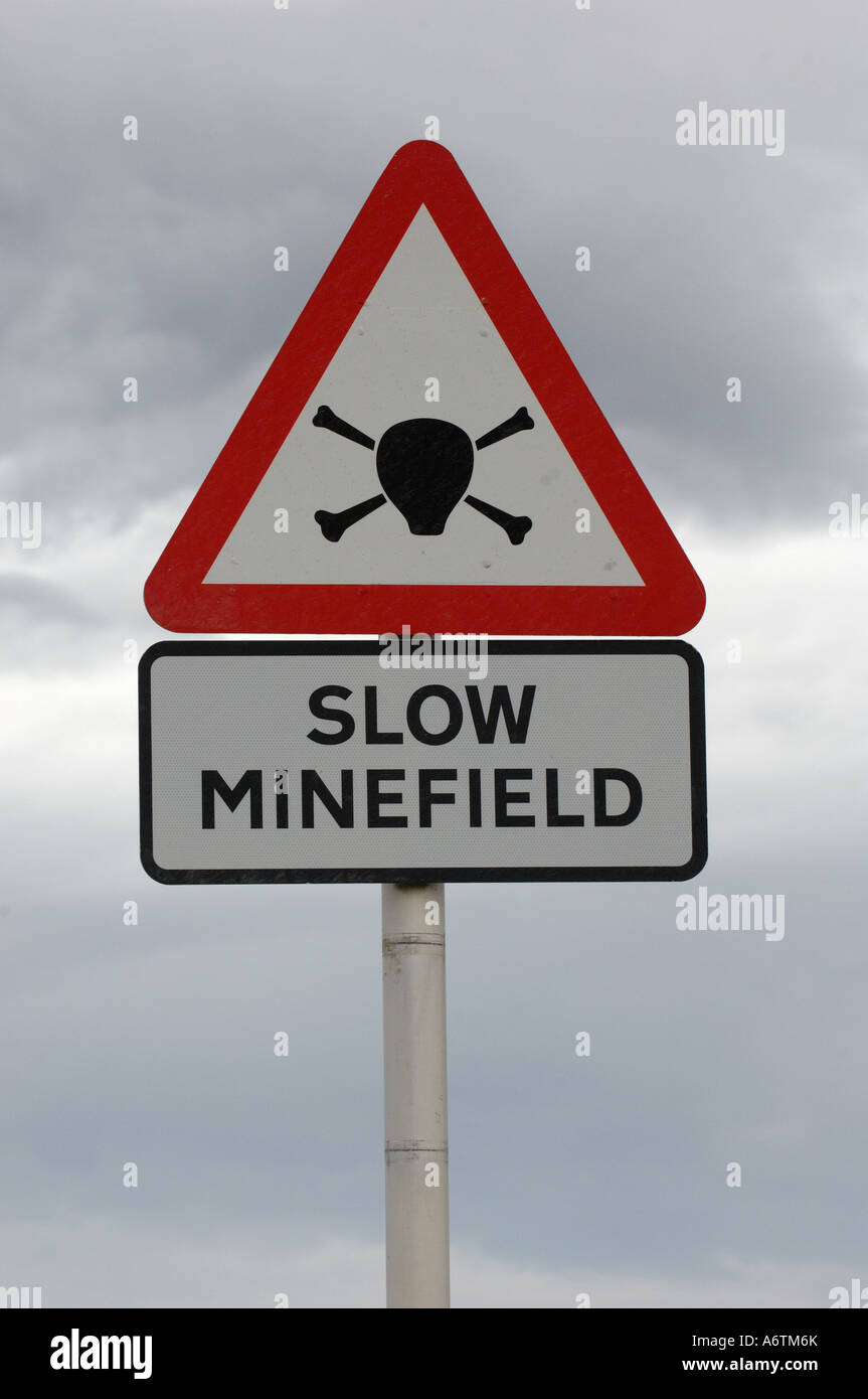 Minefield Warning High Resolution Stock Photography and Images - Alamy