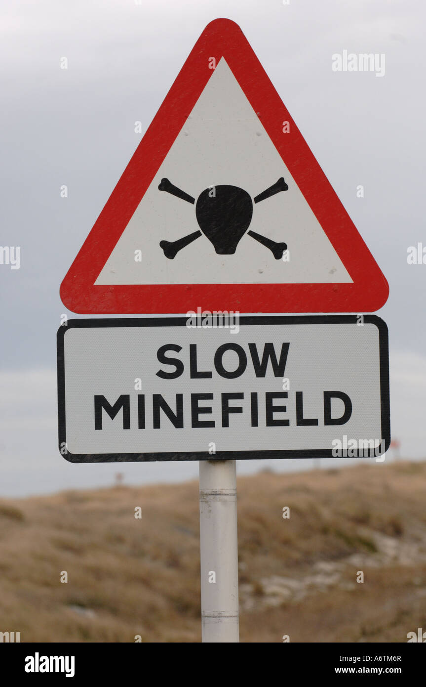 Minefield Warning Sign High Resolution Stock Photography and Images - Alamy