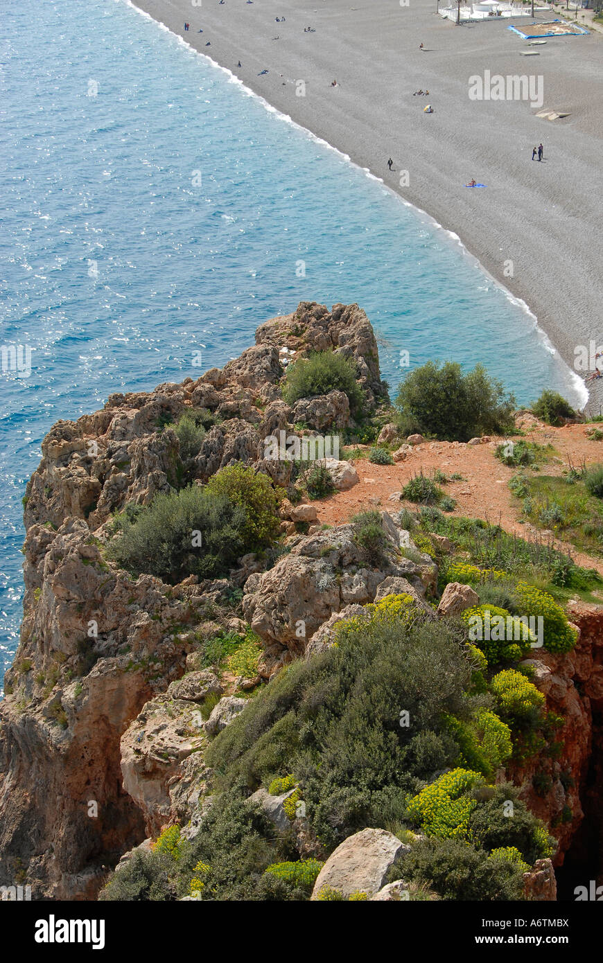 Konyaalti Beach (Konyaalti Plaji) Antalya Turkey Stock Photo - Alamy