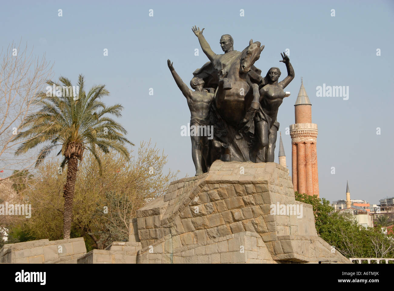 Kemal Ataturk statue, at Cumhurieyet Meydani (Republic Square) in ...