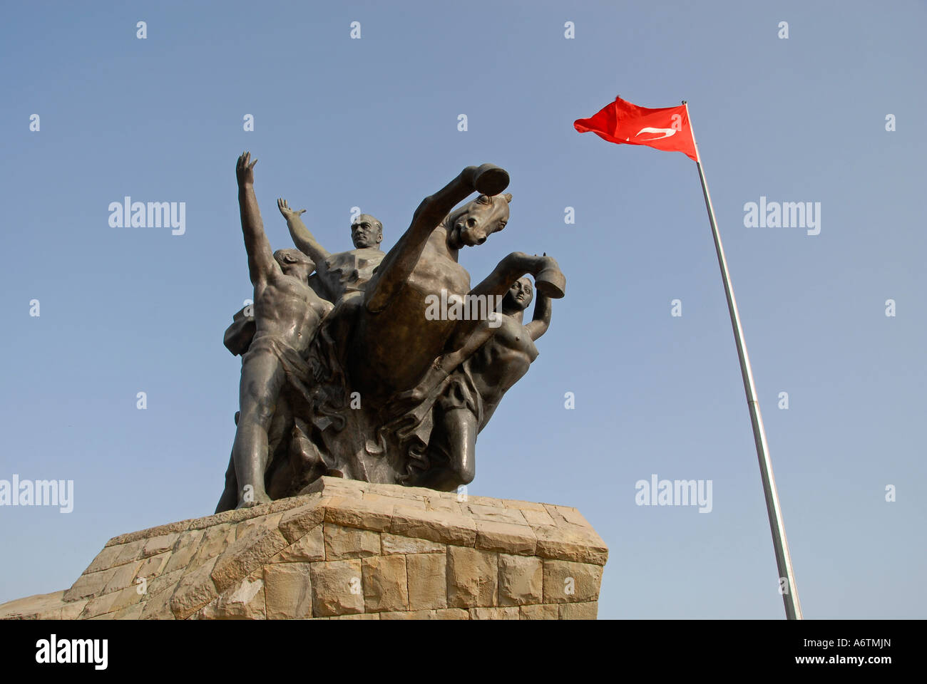 Kemal Ataturk monument, located at Cumhurieyet Meydani (Republic Square ...