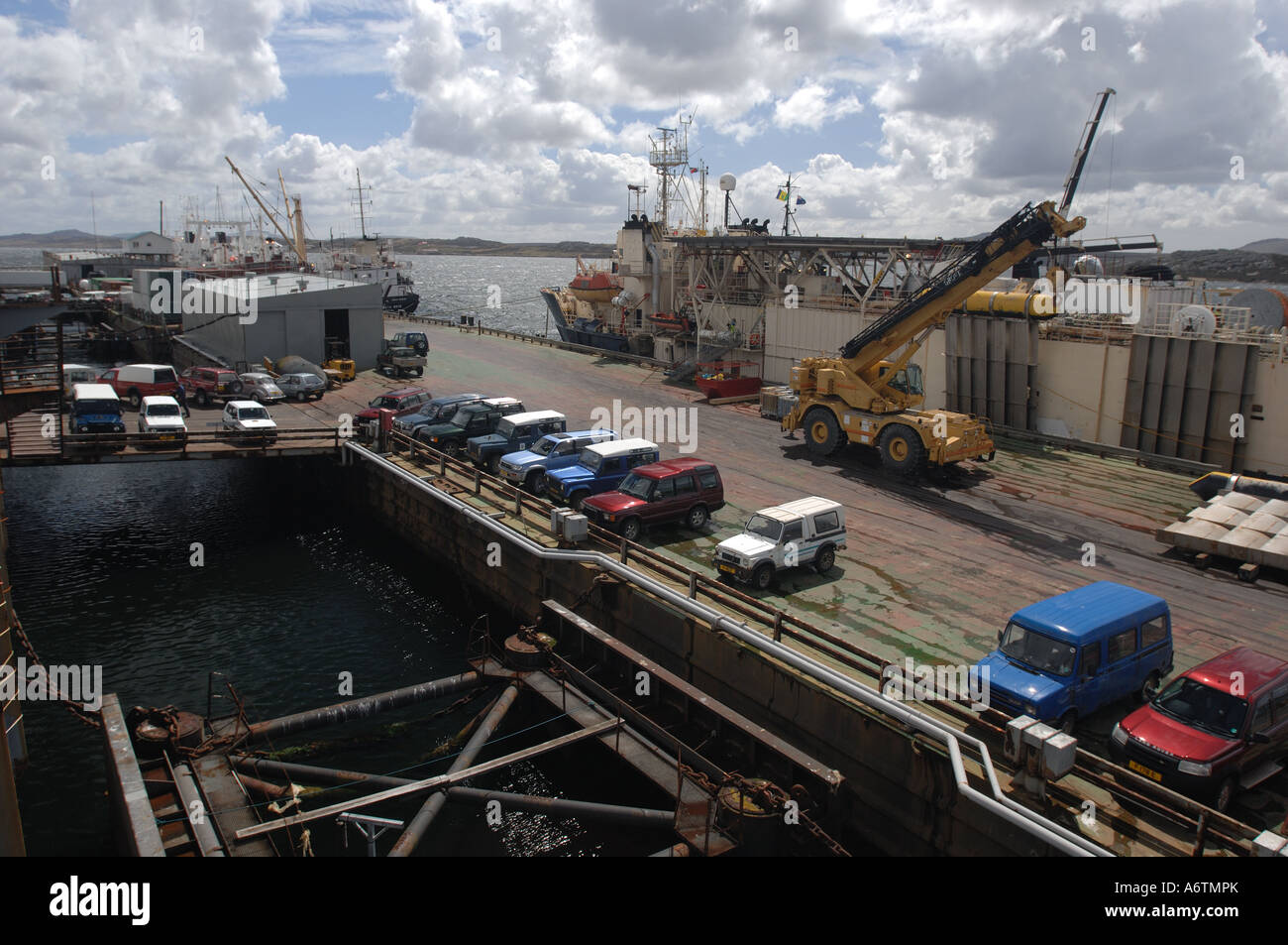 FIPASS Falklands Interim Port and Storage System floating harbour at ...