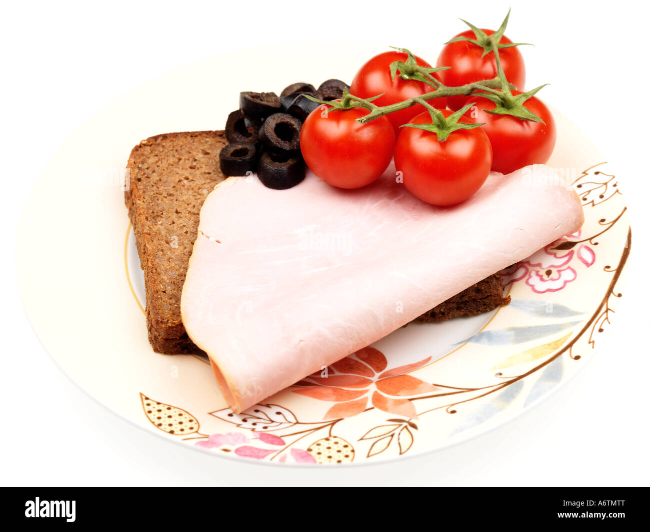 Rye Bread Open Sandwich Stock Photo - Alamy