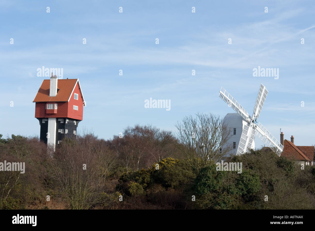 Thorpeness - windmill and House in the Clouds Stock Photo - Alamy