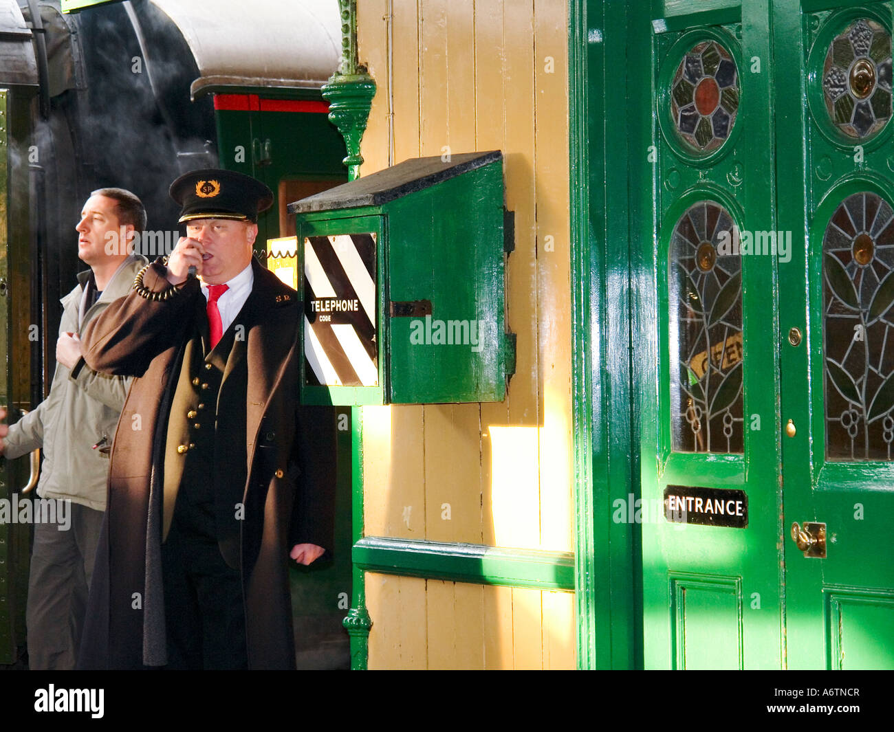 Station Master at Horsted Keynes on the Bluebell Railway Stock Photo ...