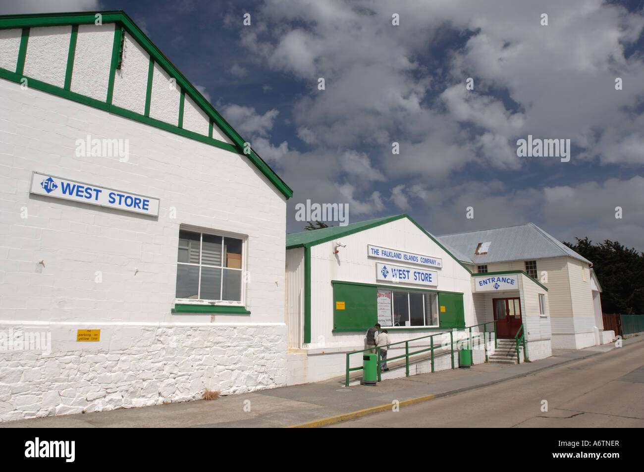 Exterior of the West Store, Ross Road, Stanley captial of the Falkland ...