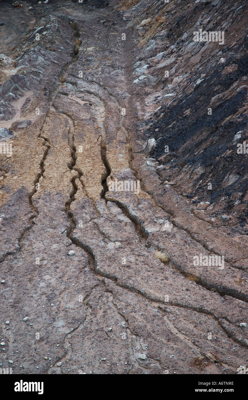 erosion in mine dump Stock Photo - Alamy