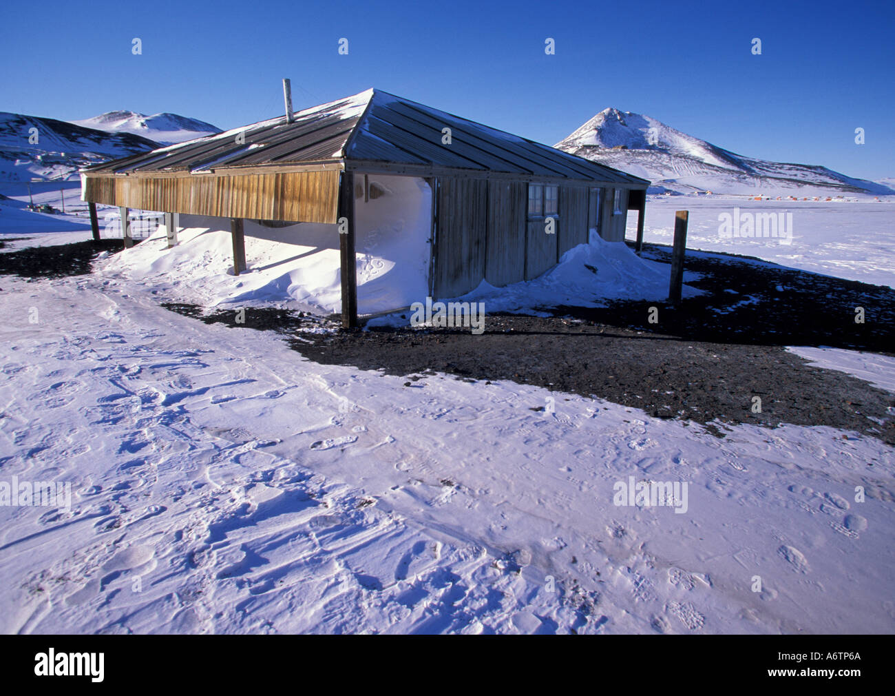 Antarctica, Ross Island, McMurdo Station, Scott's Discovery Hut Stock ...