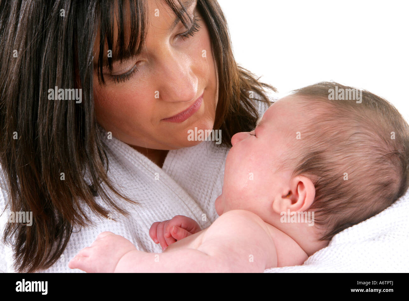 Mother and Baby Models Released Stock Photo - Alamy