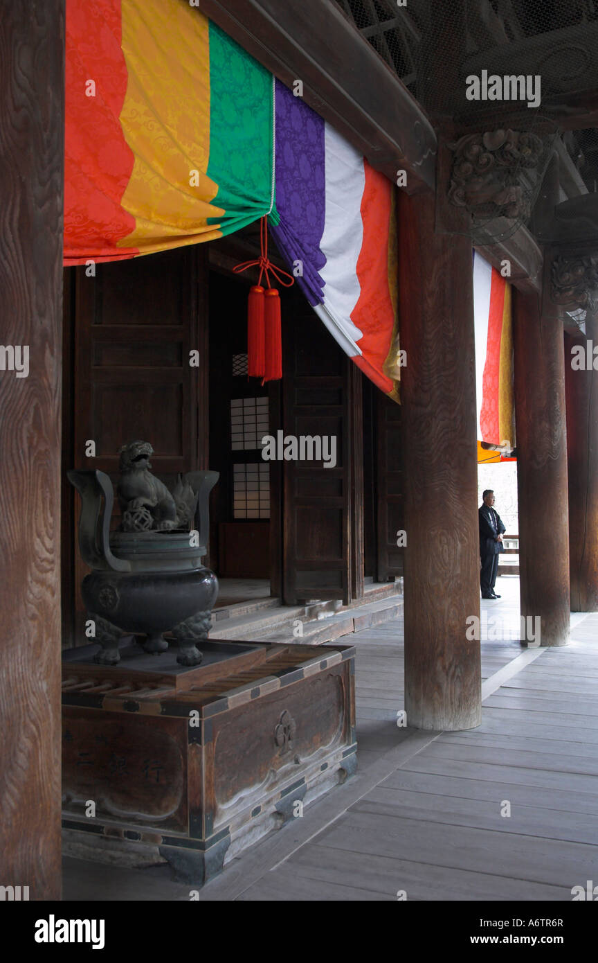 Japan Central Honshu Nagano Zenko ji temple temple main entrance with ...