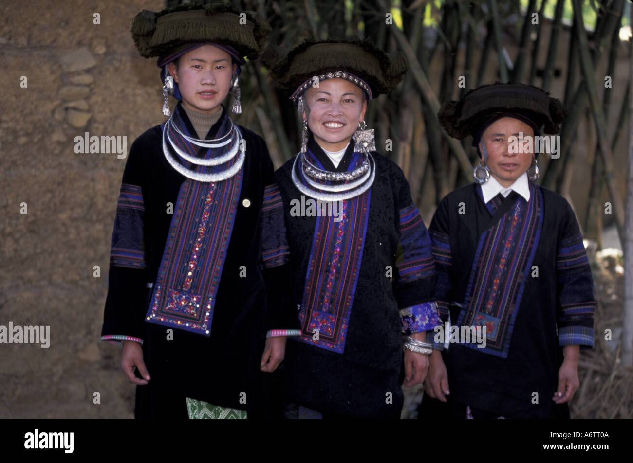 Women in traditional costume miao people hi-res stock photography and ...