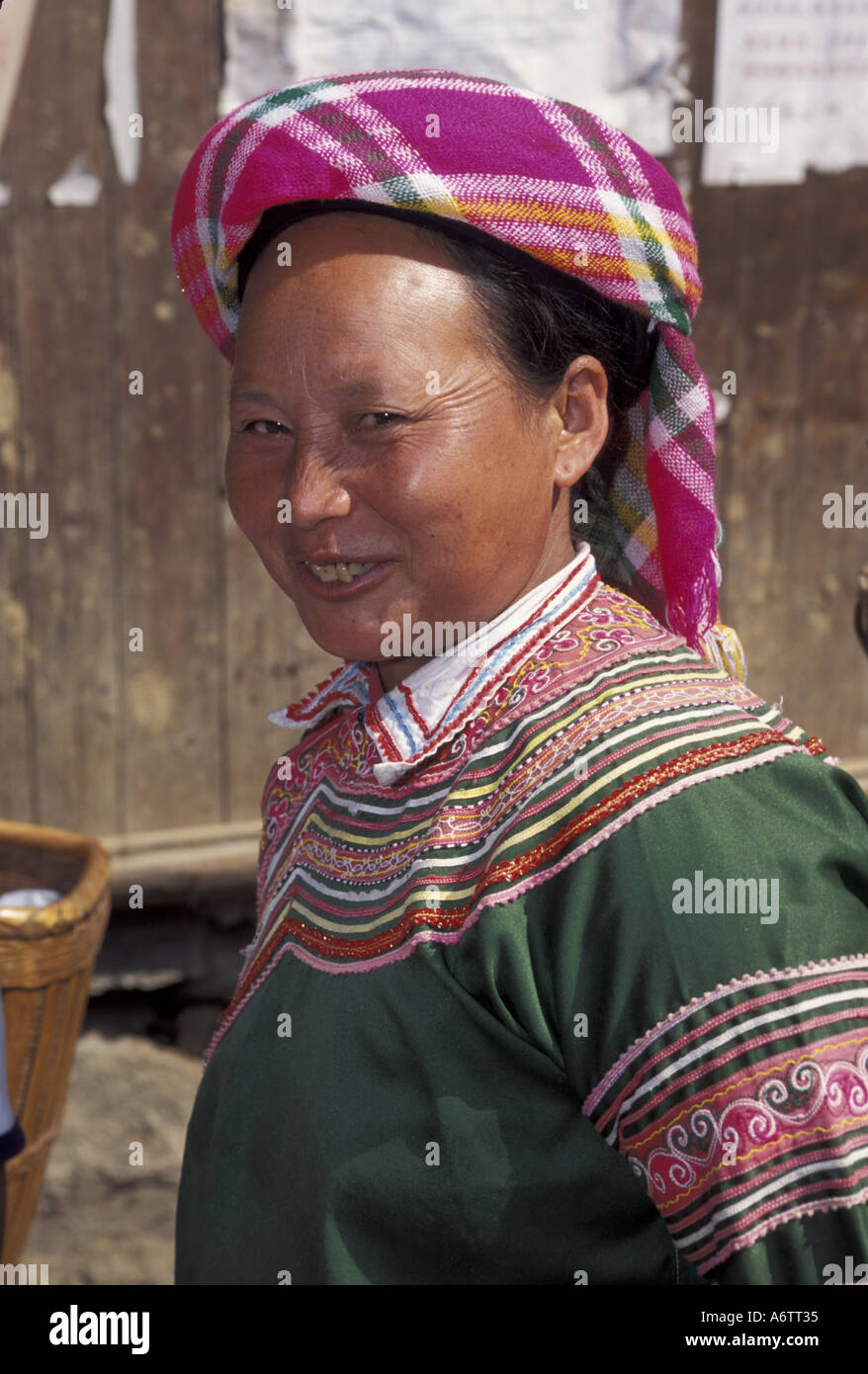 China, Yunnan Province. Female in traditional costume Stock Photo - Alamy