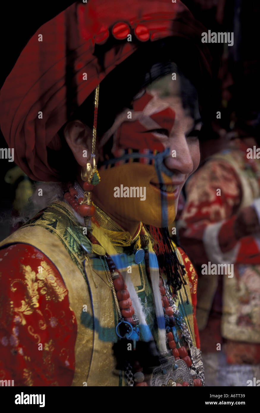 China, Yunnan Province. Female in traditional costume Stock Photo - Alamy