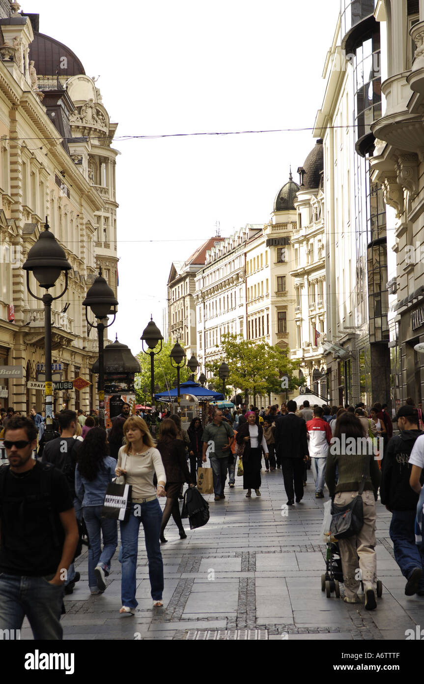 Beograd pedestrian zone shopping street hi-res stock photography and ...