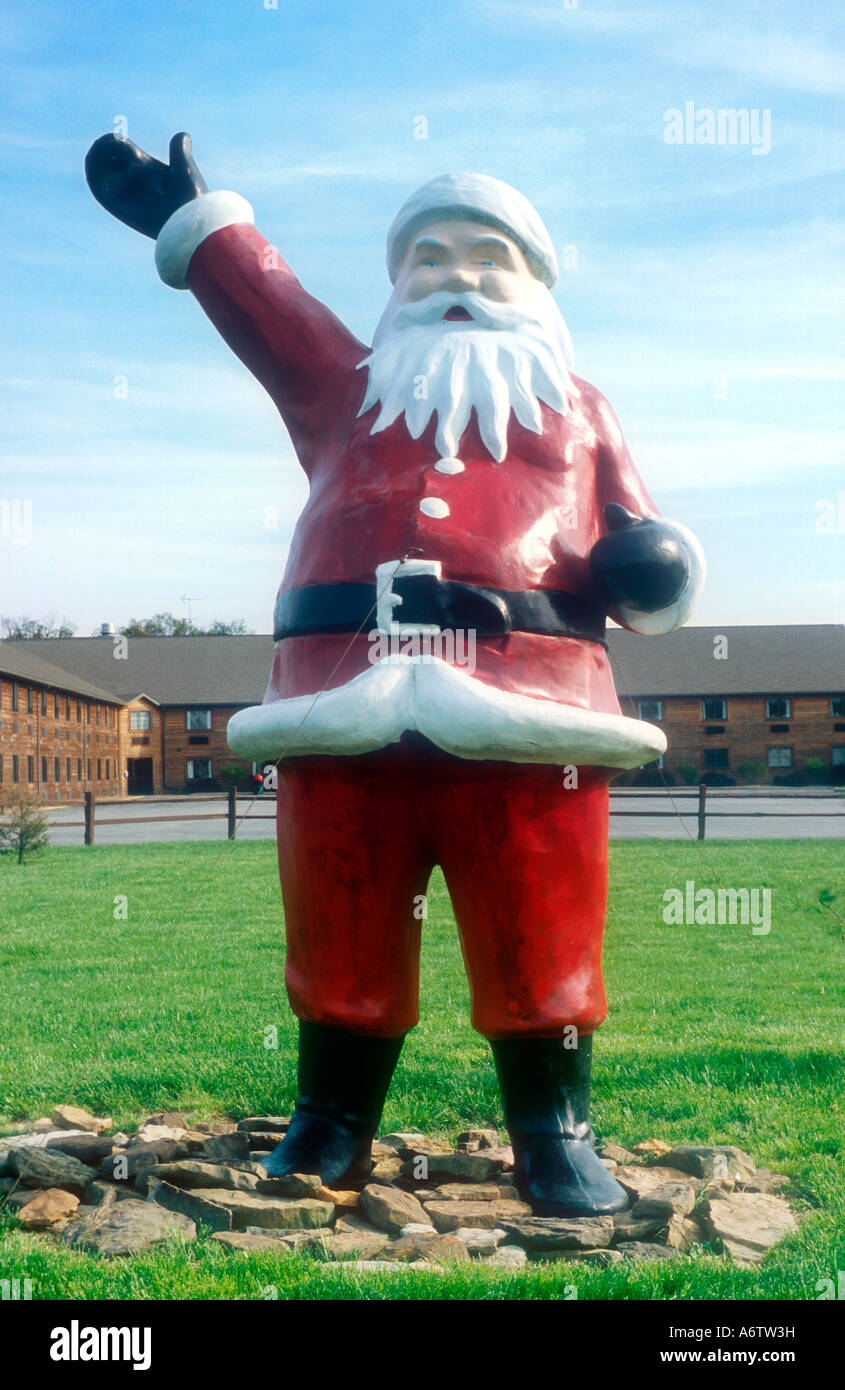 Waving Santa in Santa Claus IN Stock Photo - Alamy